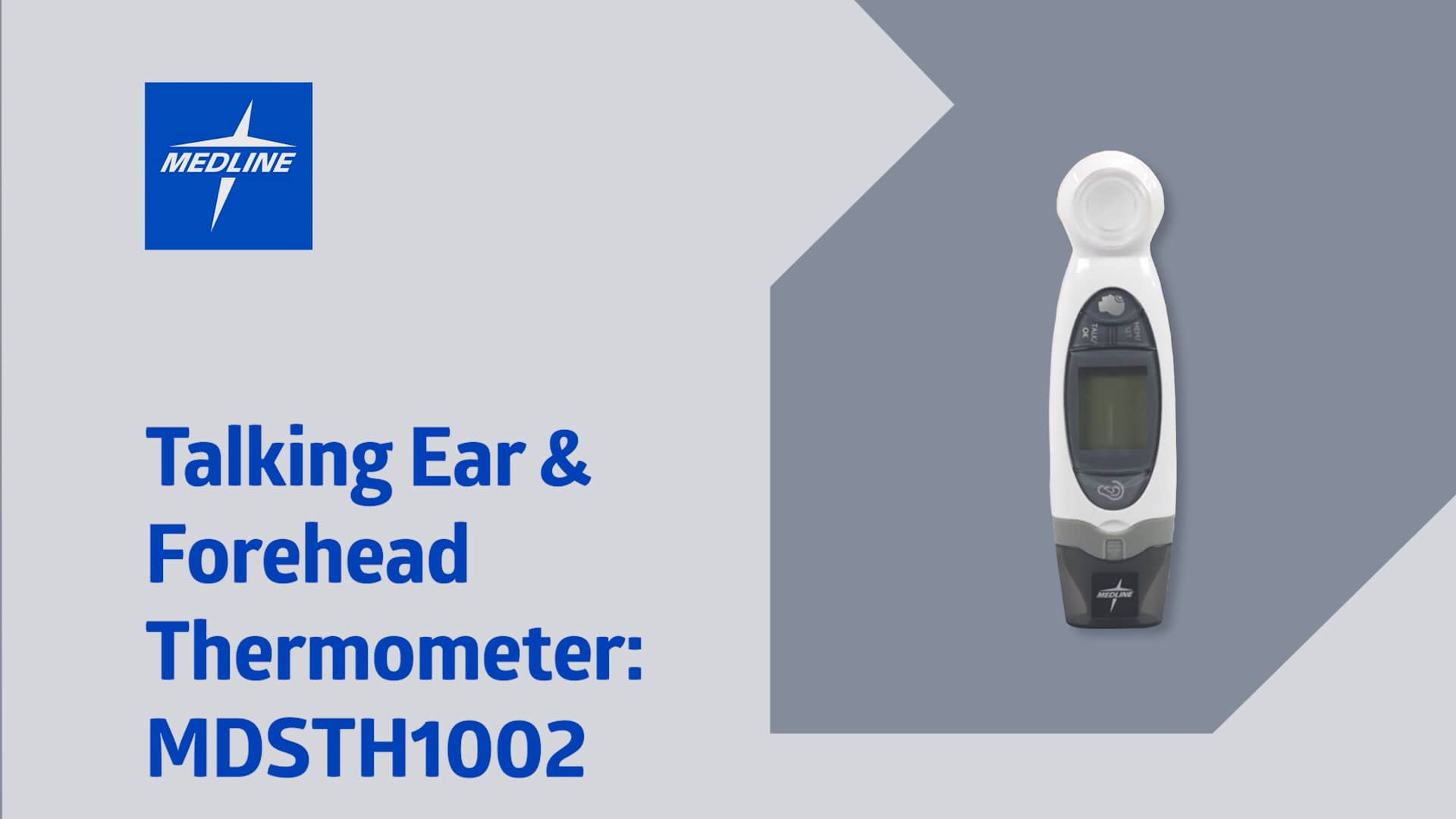 Medline Talking Ear and Forehead Thermometer: MDSTH1002 on Vimeo