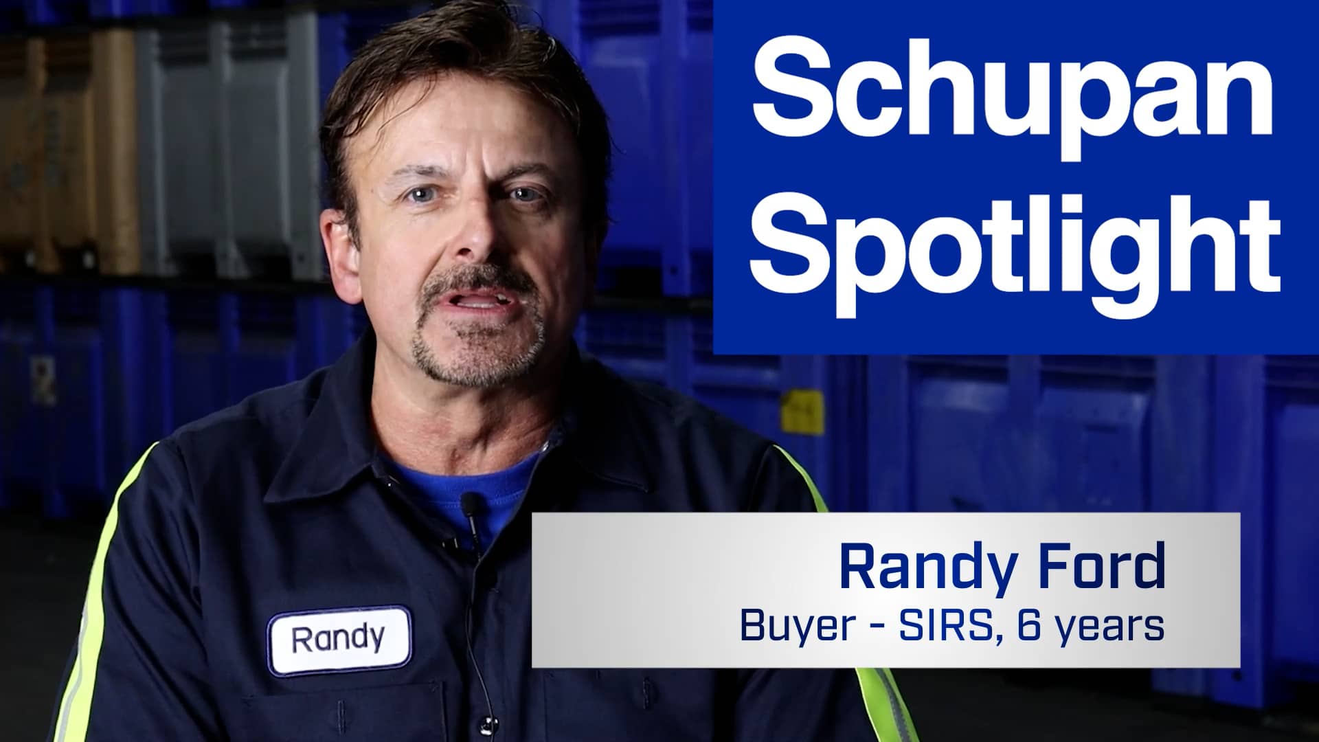 Schupan Spotlight - Randy Ford, SIRS on Vimeo