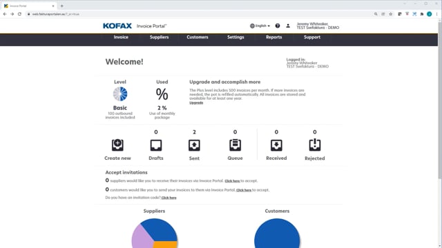 Kofax Invoice Portal for eInvoicing
