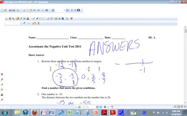 Accentuate the Negative Unit Test ANSWERS on Vimeo