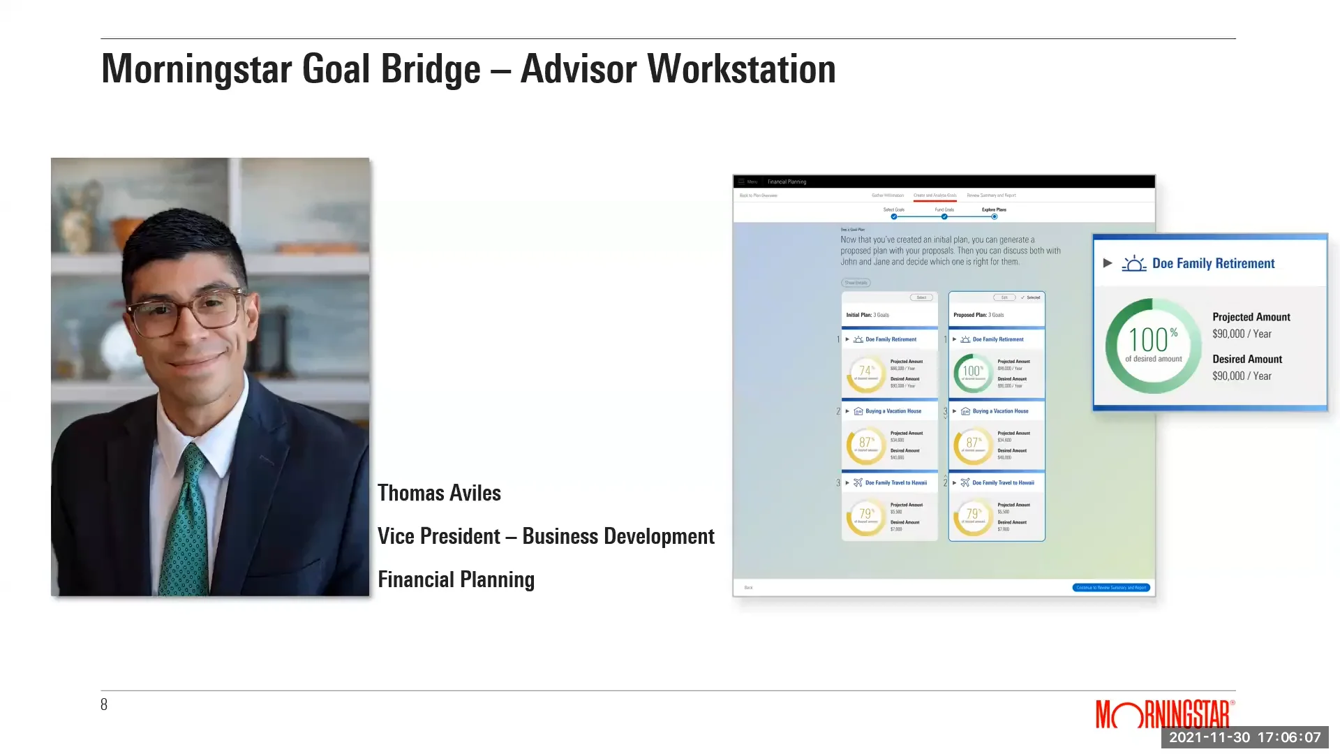 Morningstar Goal Bridge - Advisor Workstation Demo