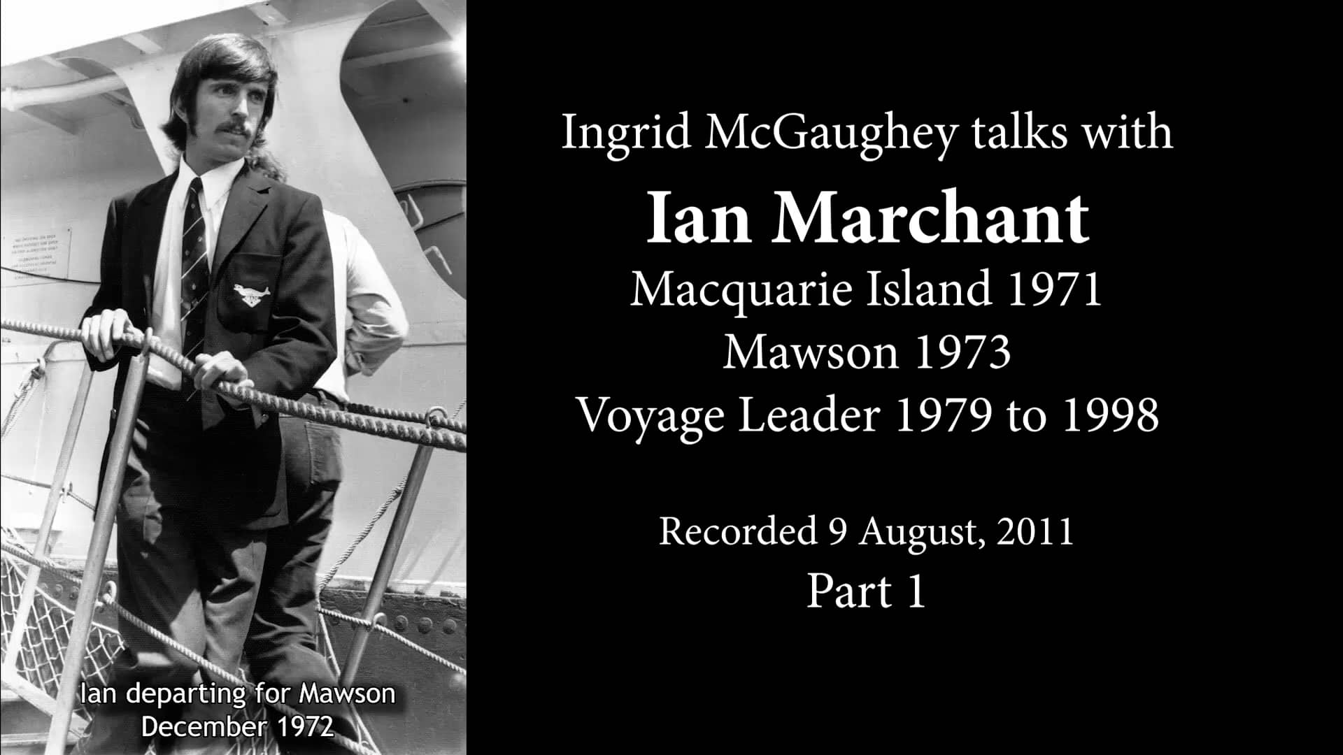 Interview with Ian Marchant part 1 on Vimeo