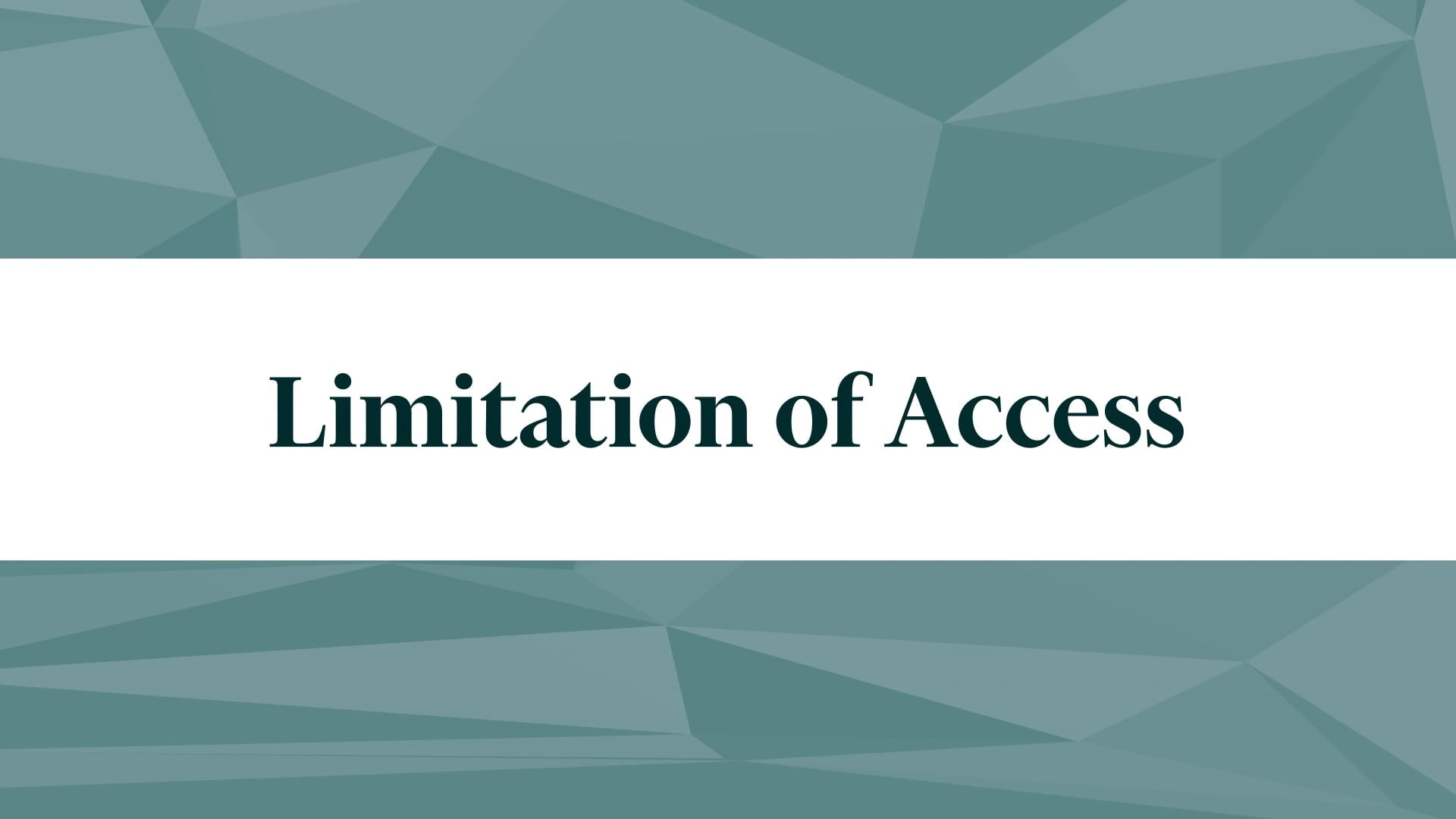 CBRE QHSE - CBRE_QHSE_Control of Works_Part 5_Limitation of Access ...