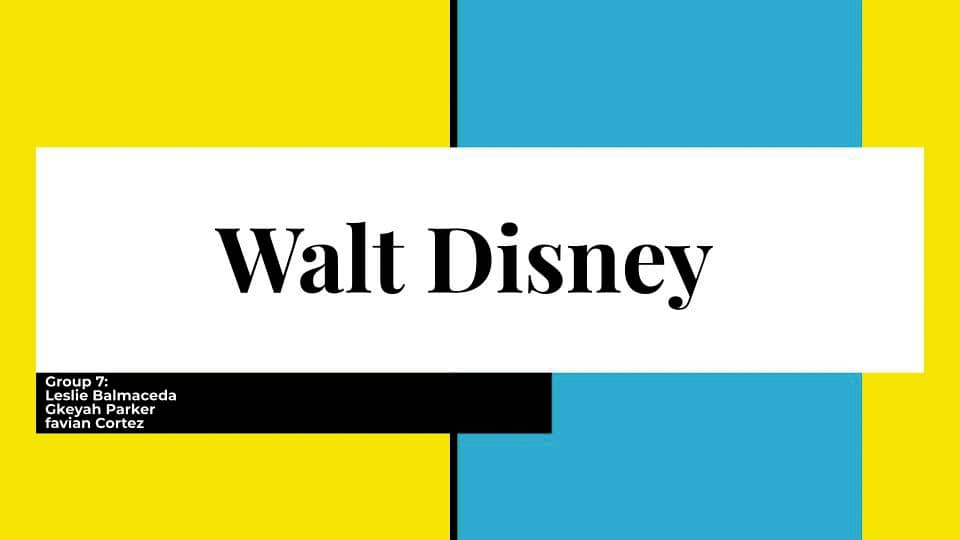 Walt Disney Presentation on Vimeo