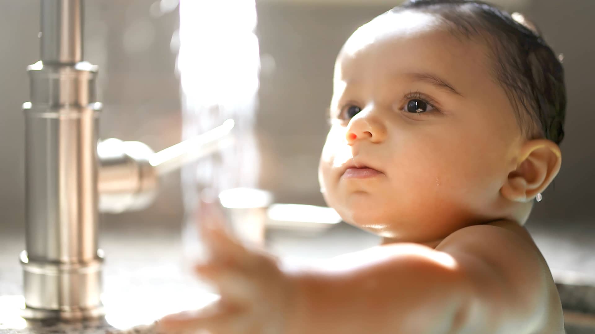 Baby Under Faucet on Vimeo