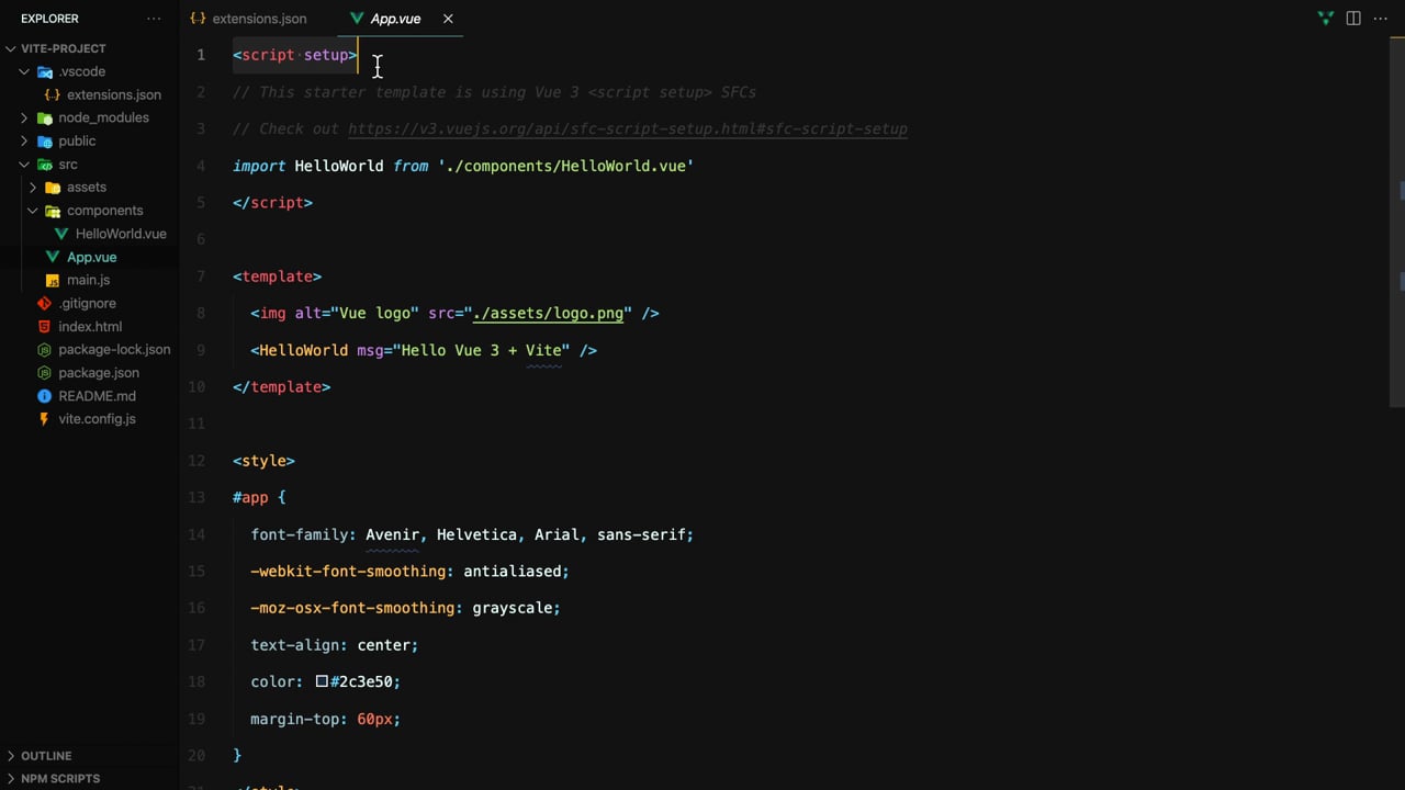 The Vite Boilerplate Code - A Vue.js Lesson From our Vue.js... The Vite Boilerplate Code - A Vue.js Lesson From our Vue.js...