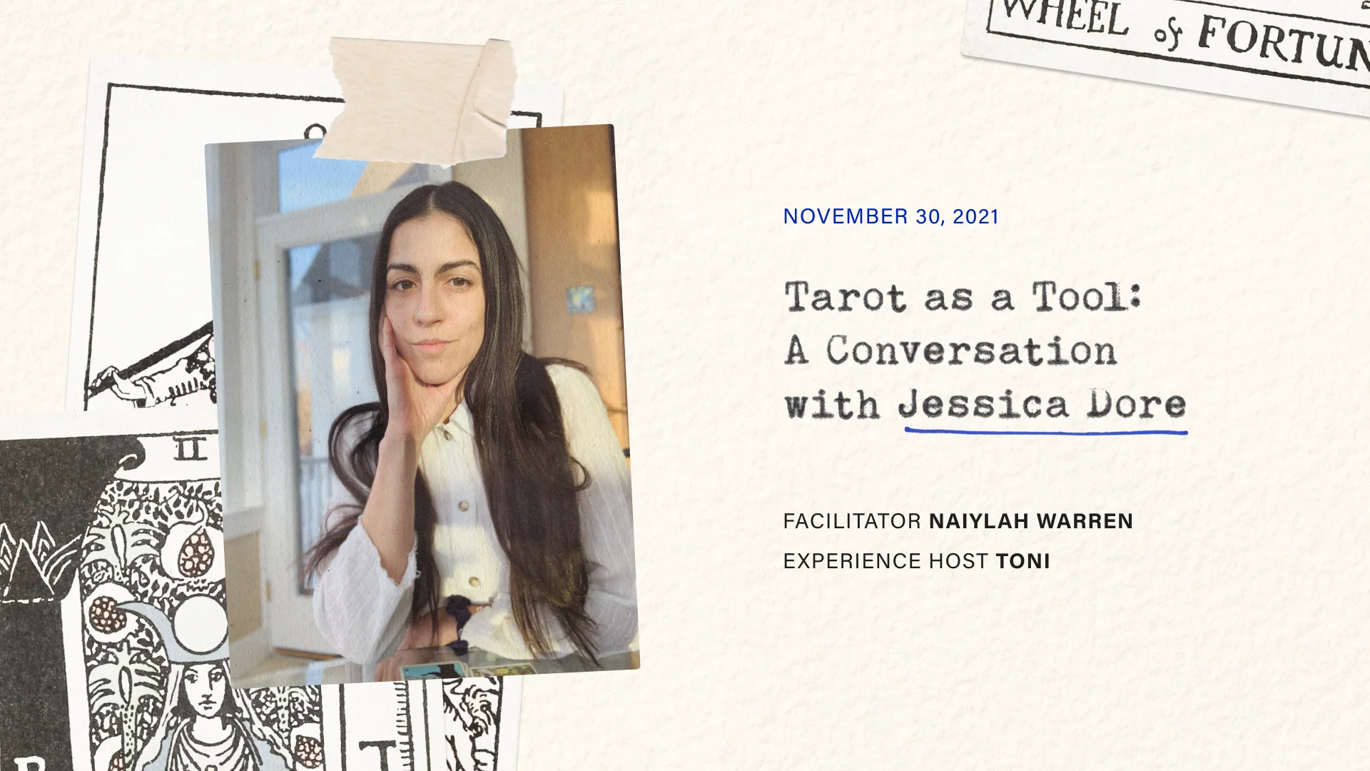 Tarot as a Tool: A Conversation With Jessica Dore on Vimeo