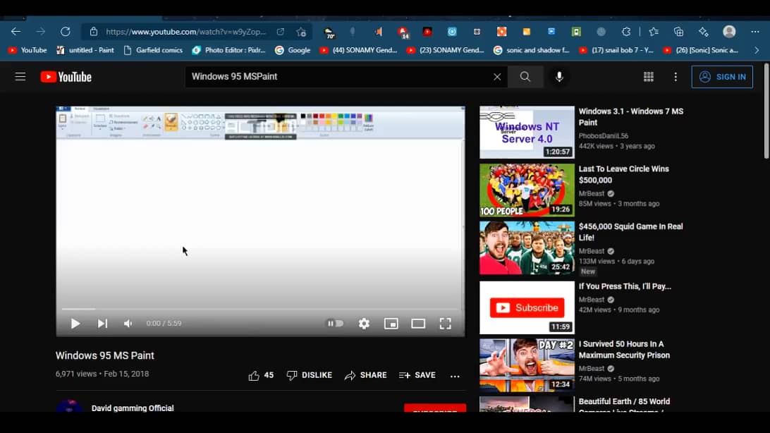 Drawing Windows 95 logo in MSPaint on Vimeo
