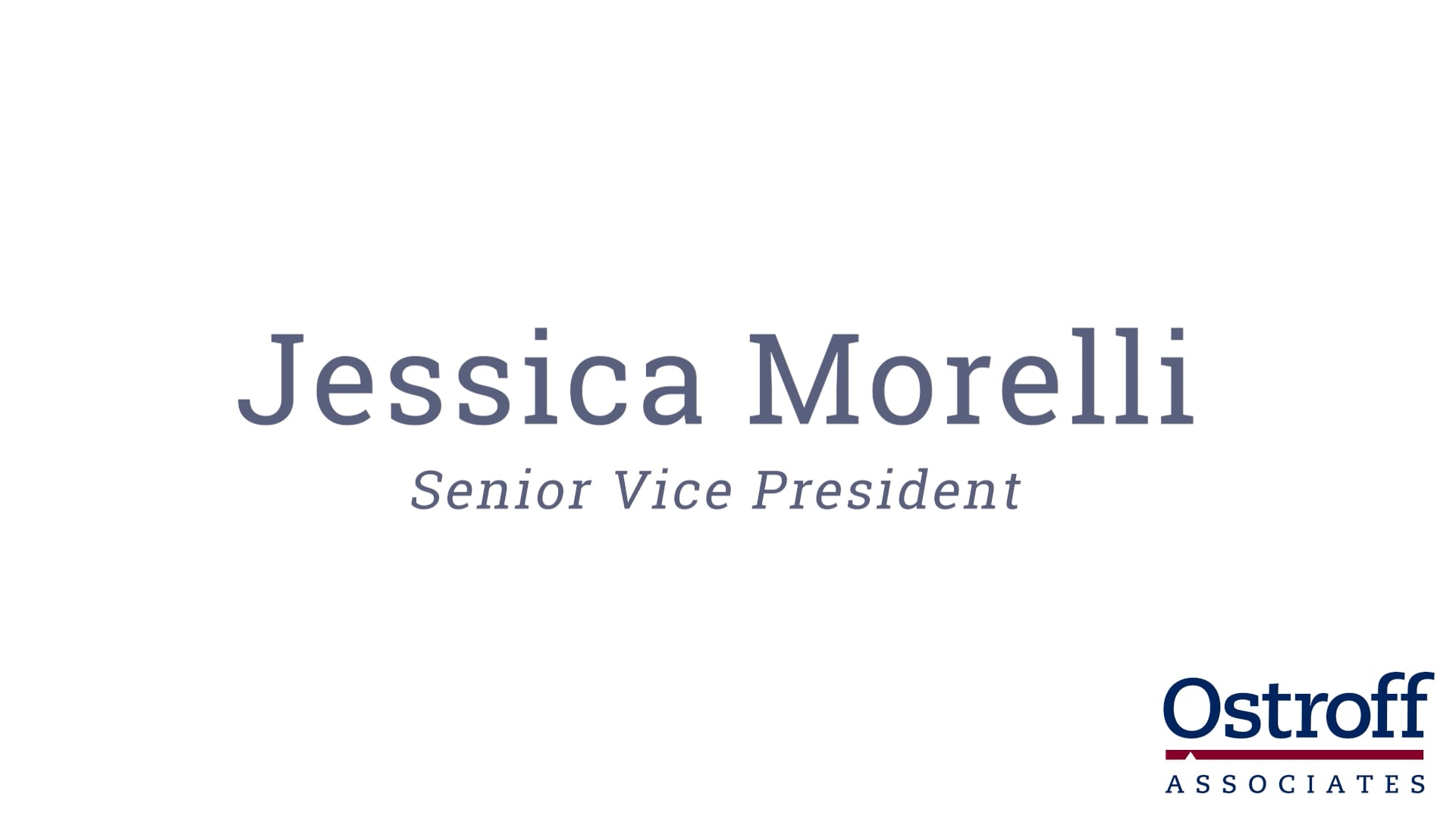 Ostroff - Jessica Morelli Profile on Vimeo