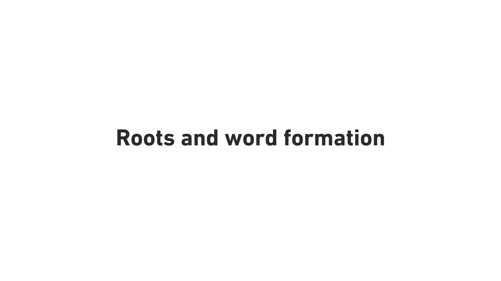 What are roots on Vimeo