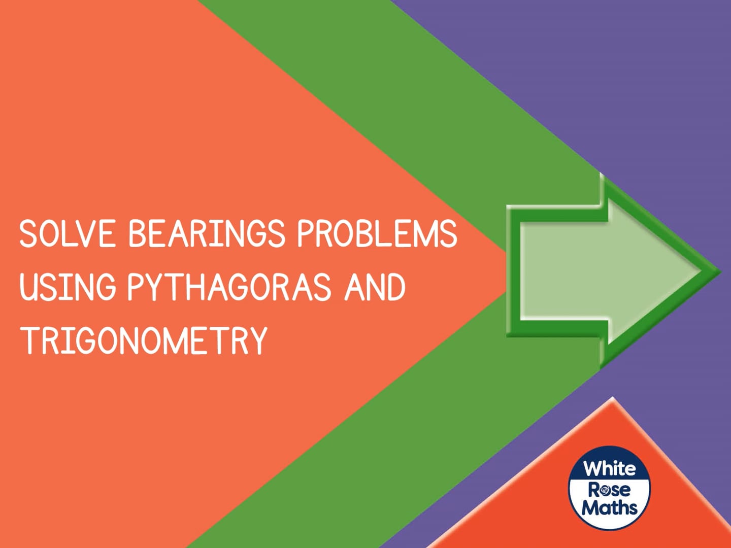 Spr10.1.7 - Solve bearings problems using Pythagoras and trigonometry ...