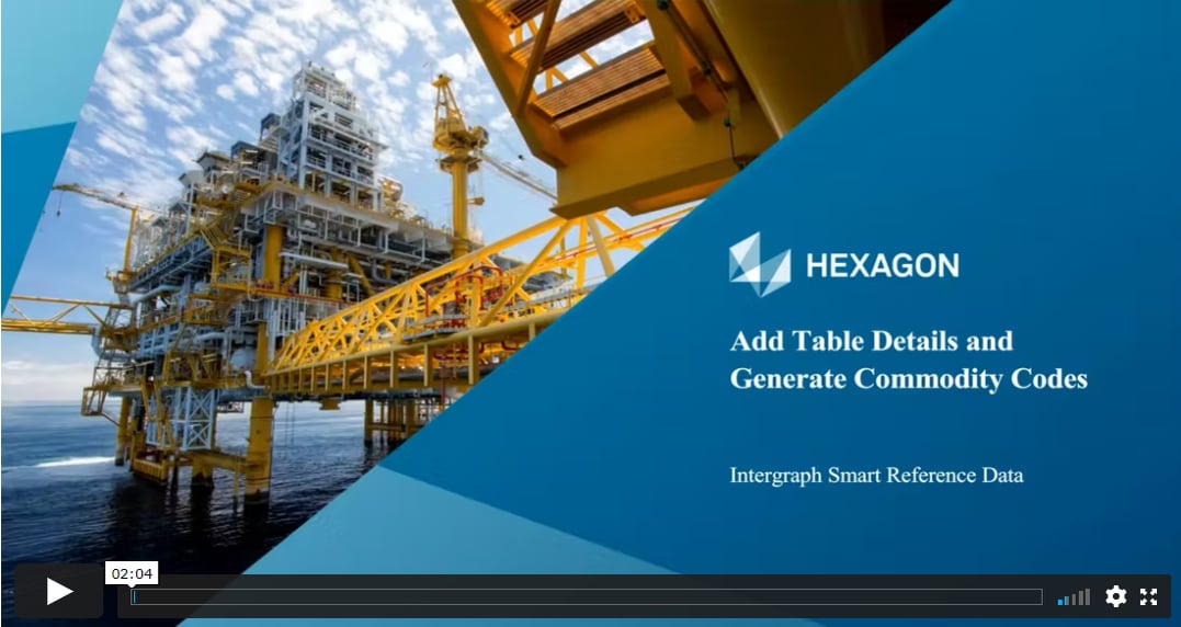 SRD Add Table Details and Generate Commodity Codes on Vimeo