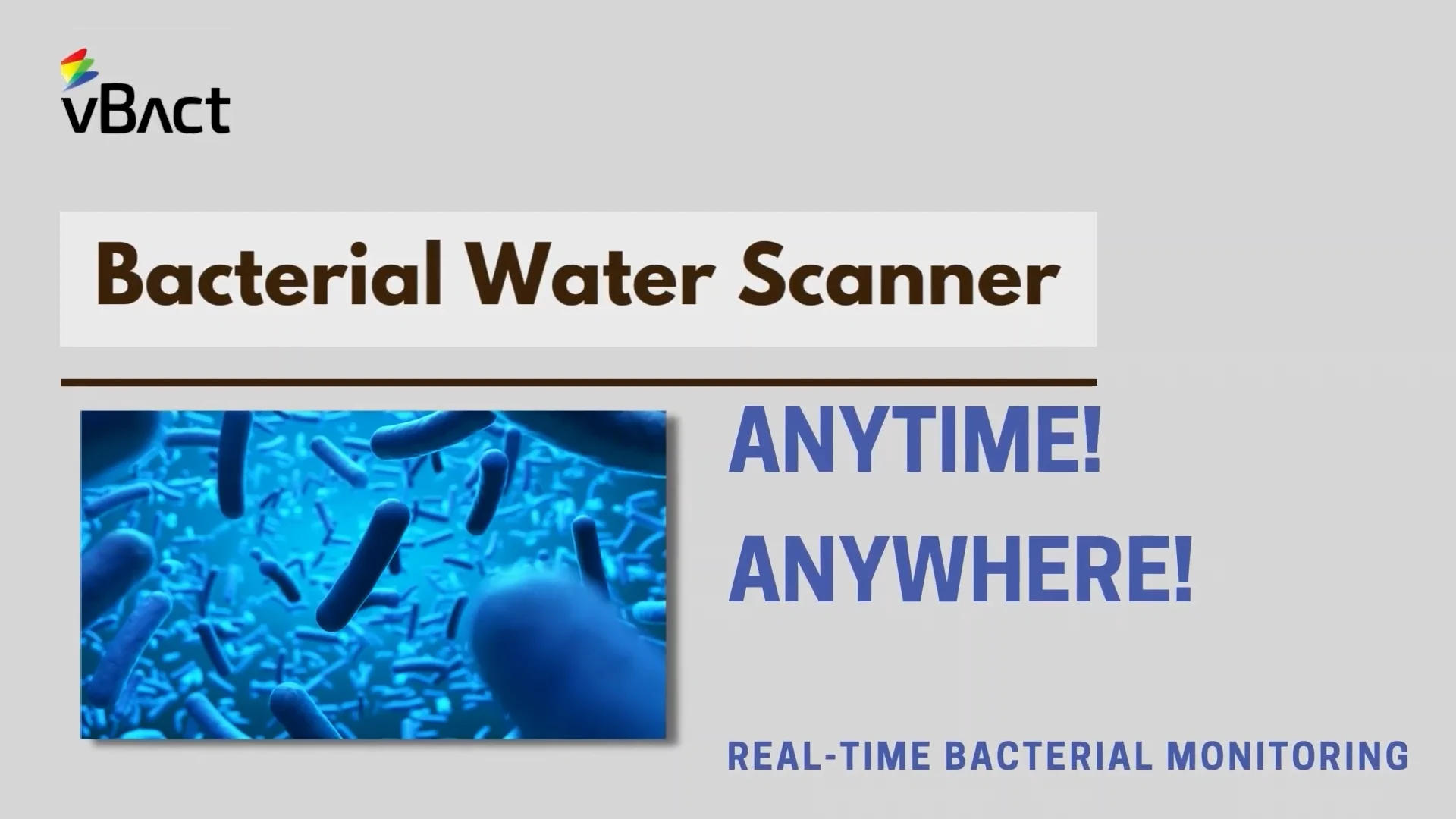 VBact Bacterial Water Scanner on Vimeo