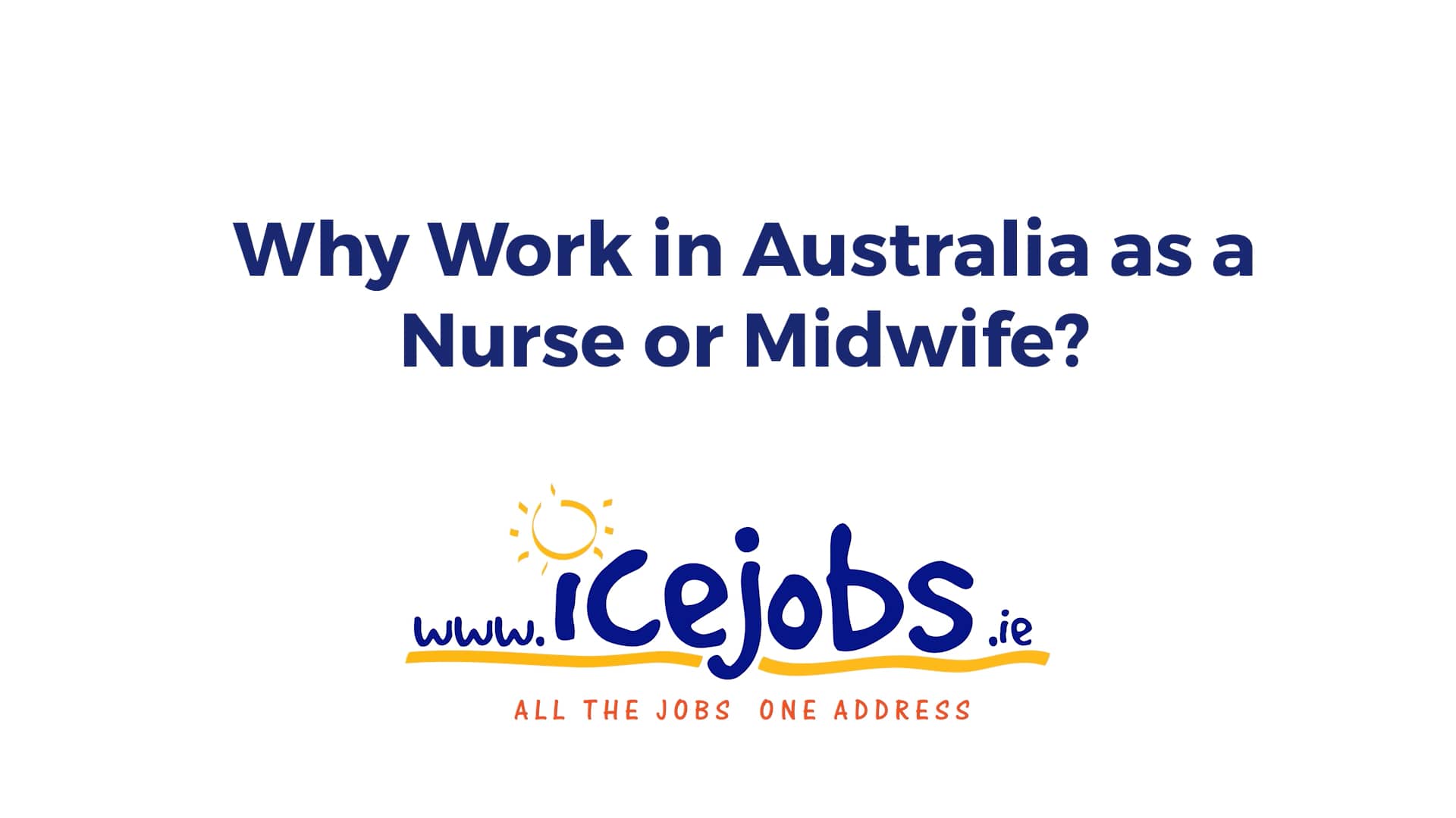 Why Work In Australia - ICE Jobs on Vimeo