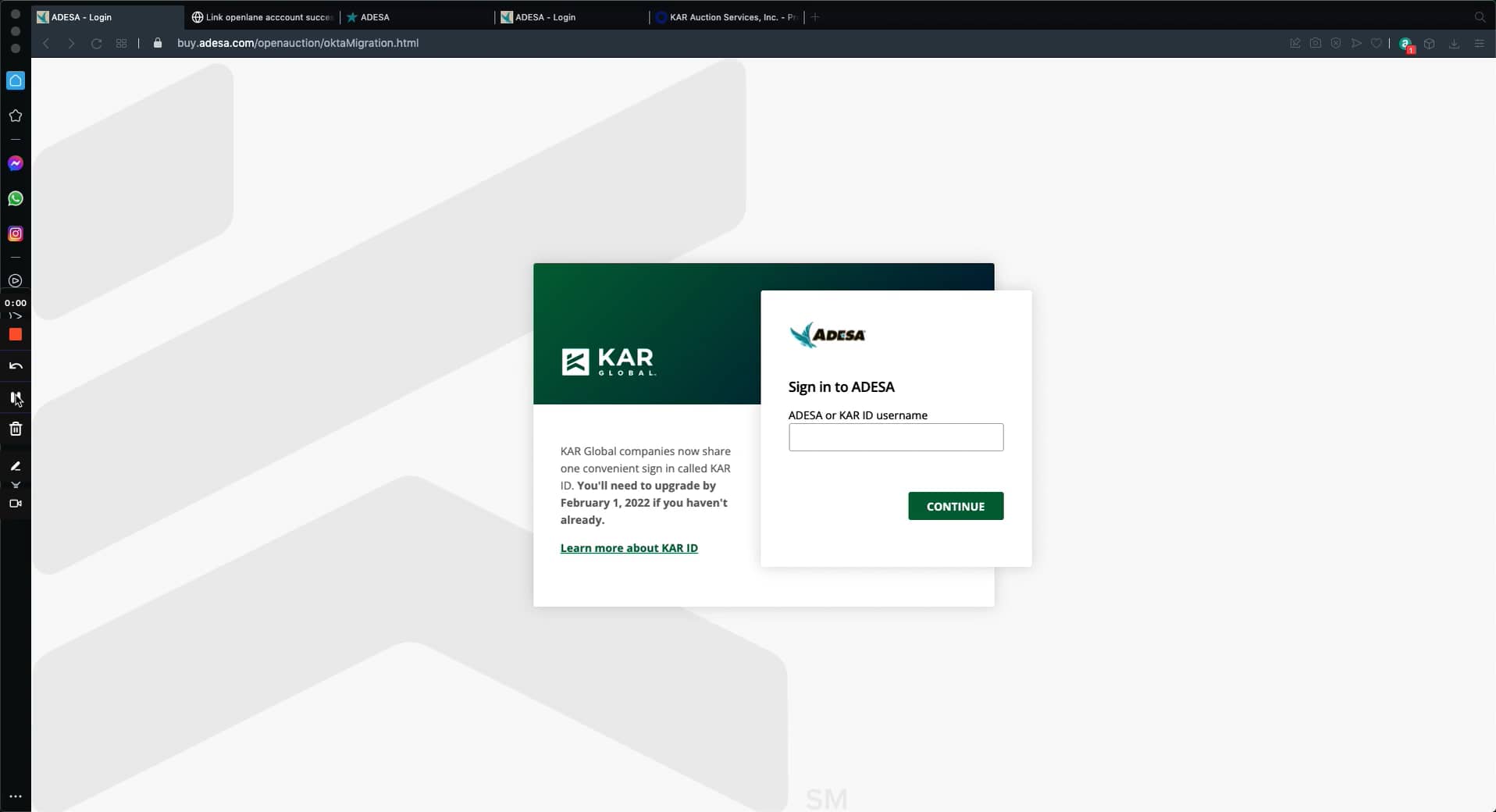 Opera - ADESA - Login - 2 December 2021.mp4 on Vimeo