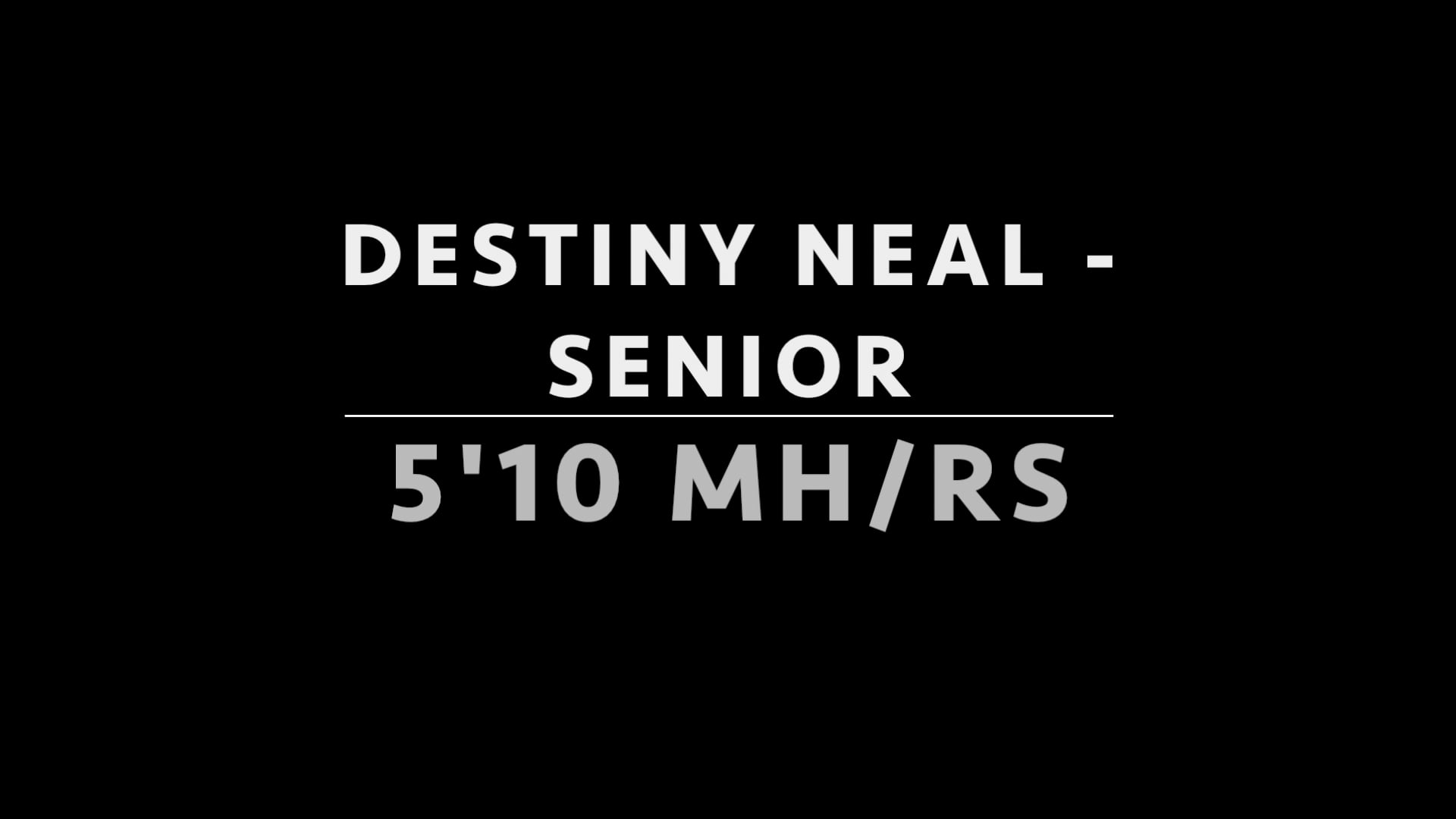Destiny Neal #13- Highlights 2021 on Vimeo