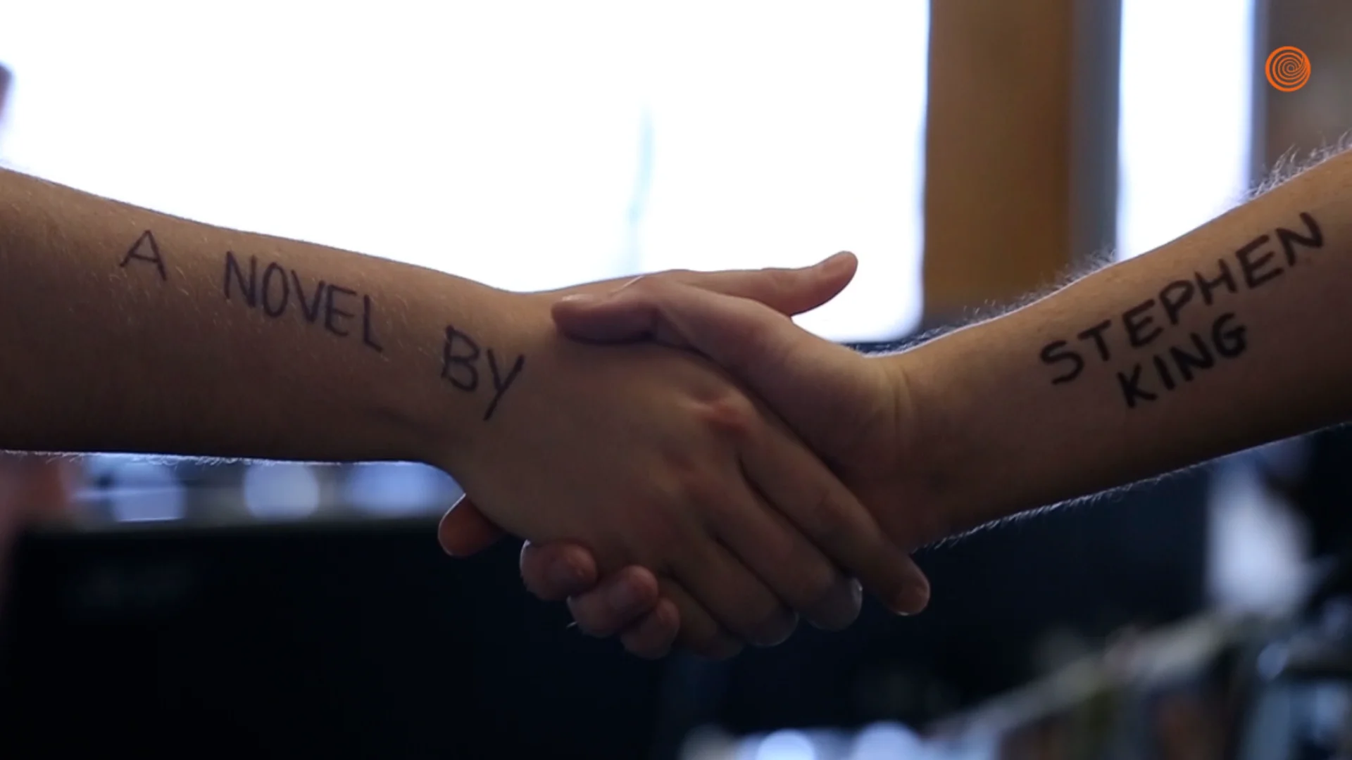 Stephen King Handshake on Vimeo