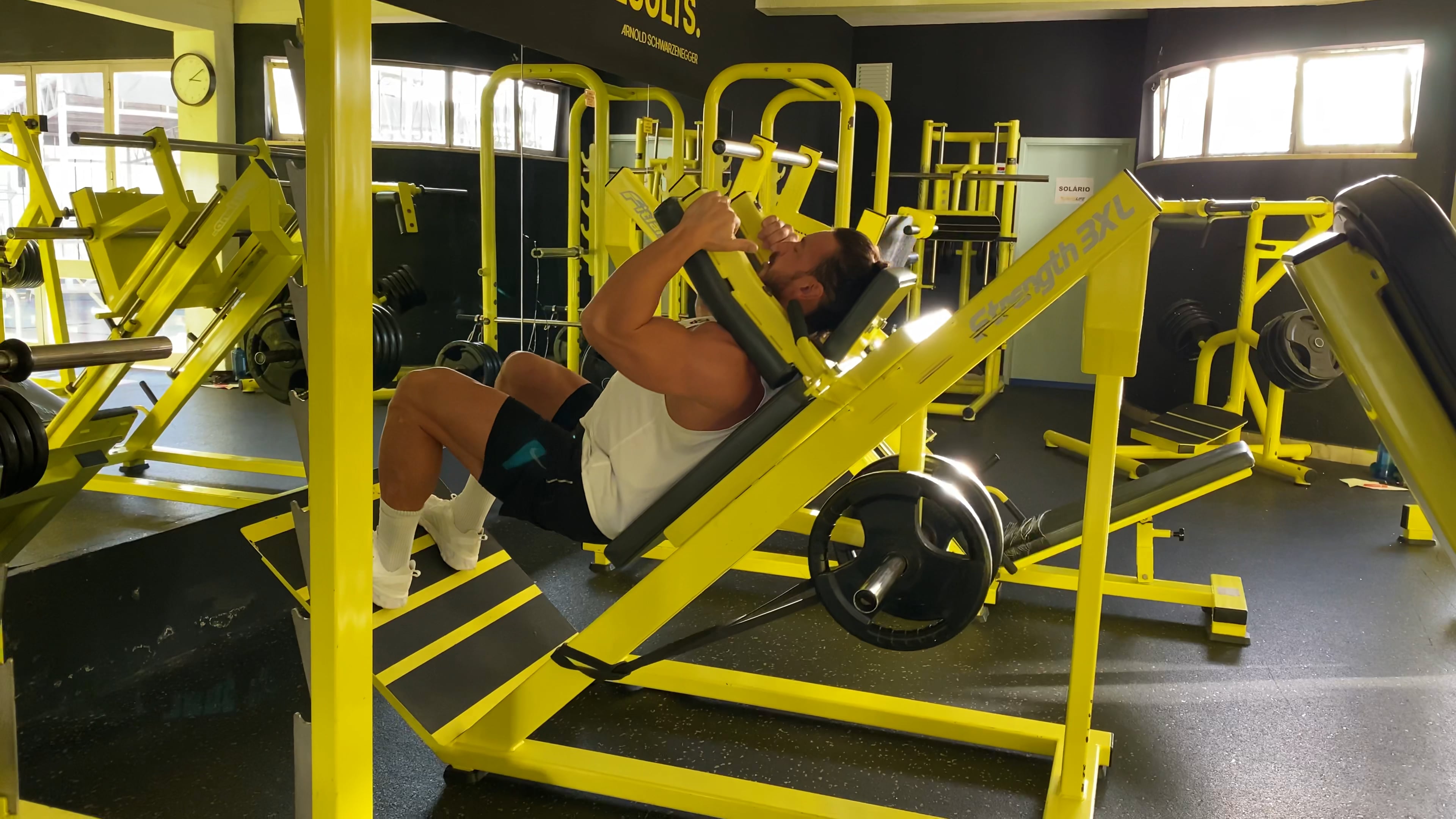 Resistance band hack squats on Vimeo