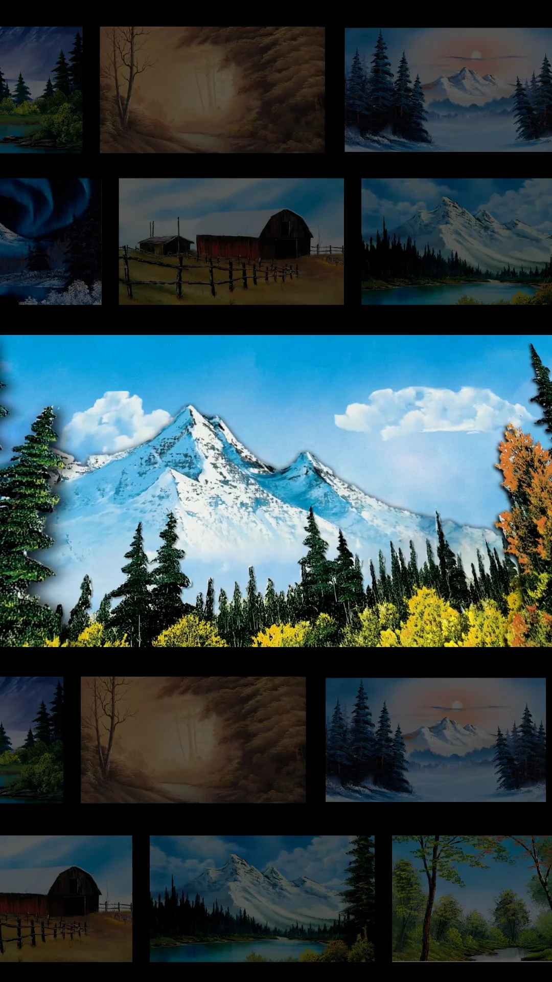 Black Vertical Bob Ross Intro Video on Vimeo
