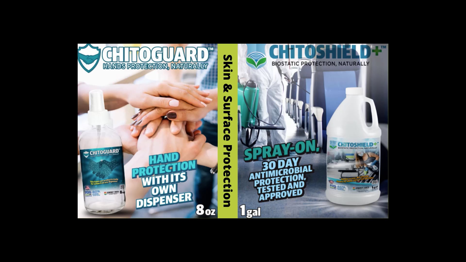 ENVIROTIZE CHITOGUARD AND CHITOSHIELD SKIN AND SURFACE PROTECTION on Vimeo