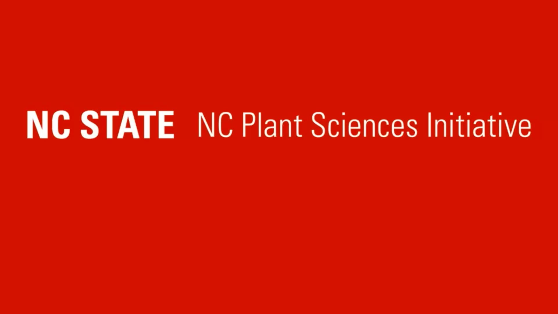 NC State Plant Science Initiative Panel on Vimeo