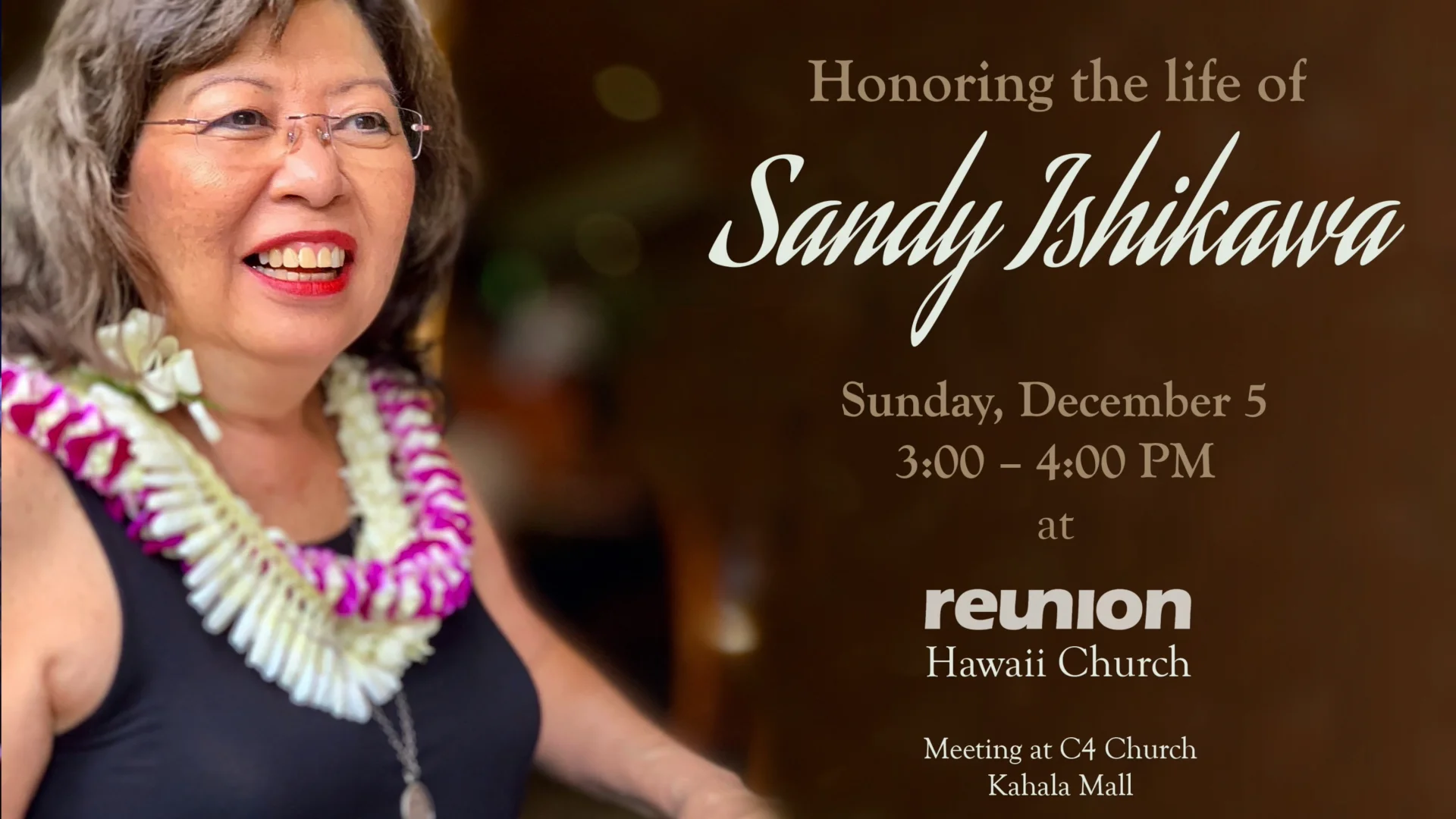 Honoring Sandy Ishikawa on Vimeo