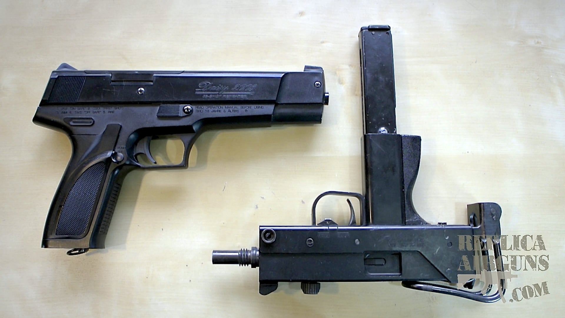 KSC M11 Airsoft & Daisy Power Line 2003 Pellet Update Video