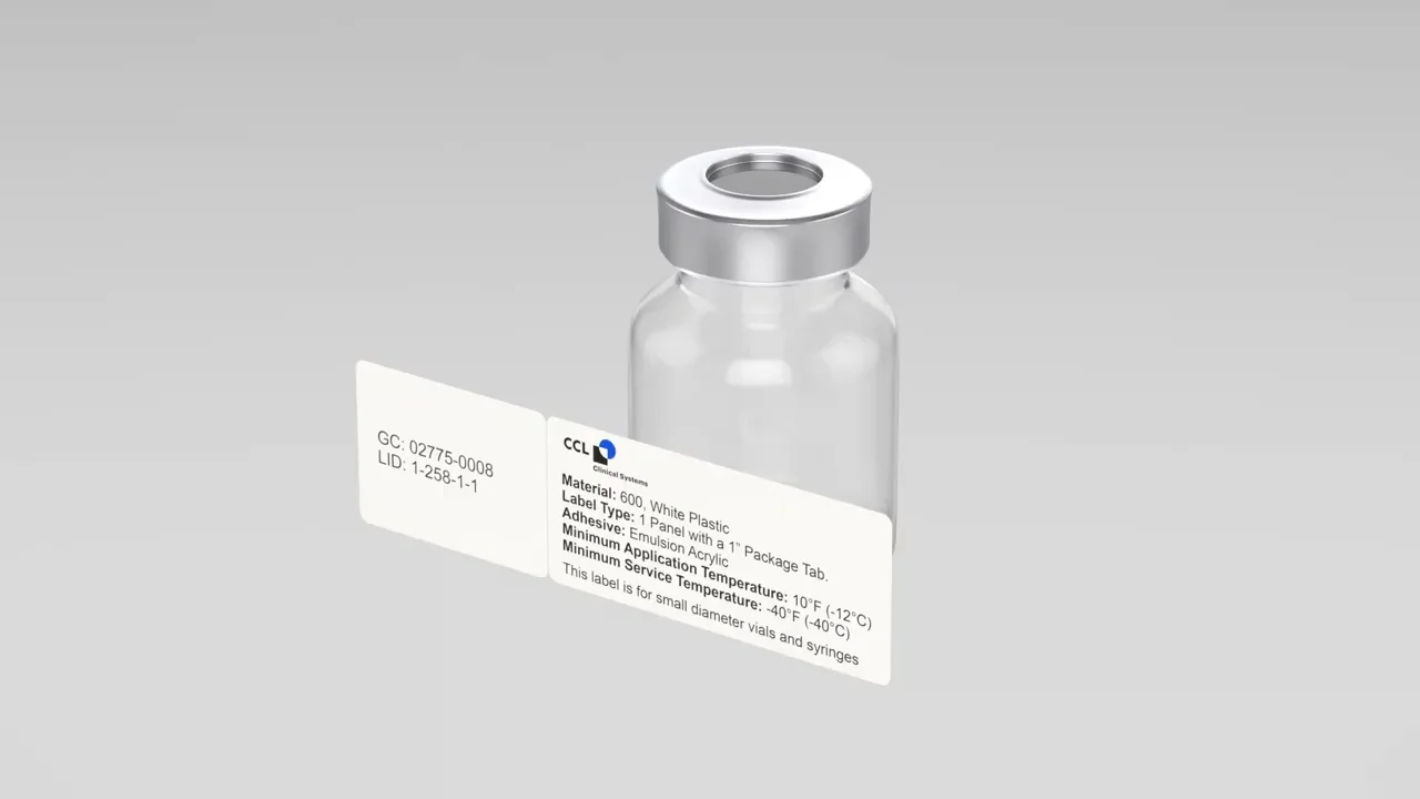 Clinical Conventional Label for Vial (1 Panel, 1_ Packaging tab) on Vimeo