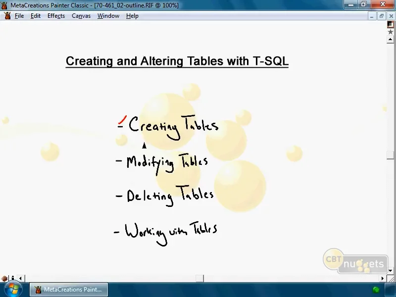 2 Creating and Altering Tables with T-SQL on Vimeo