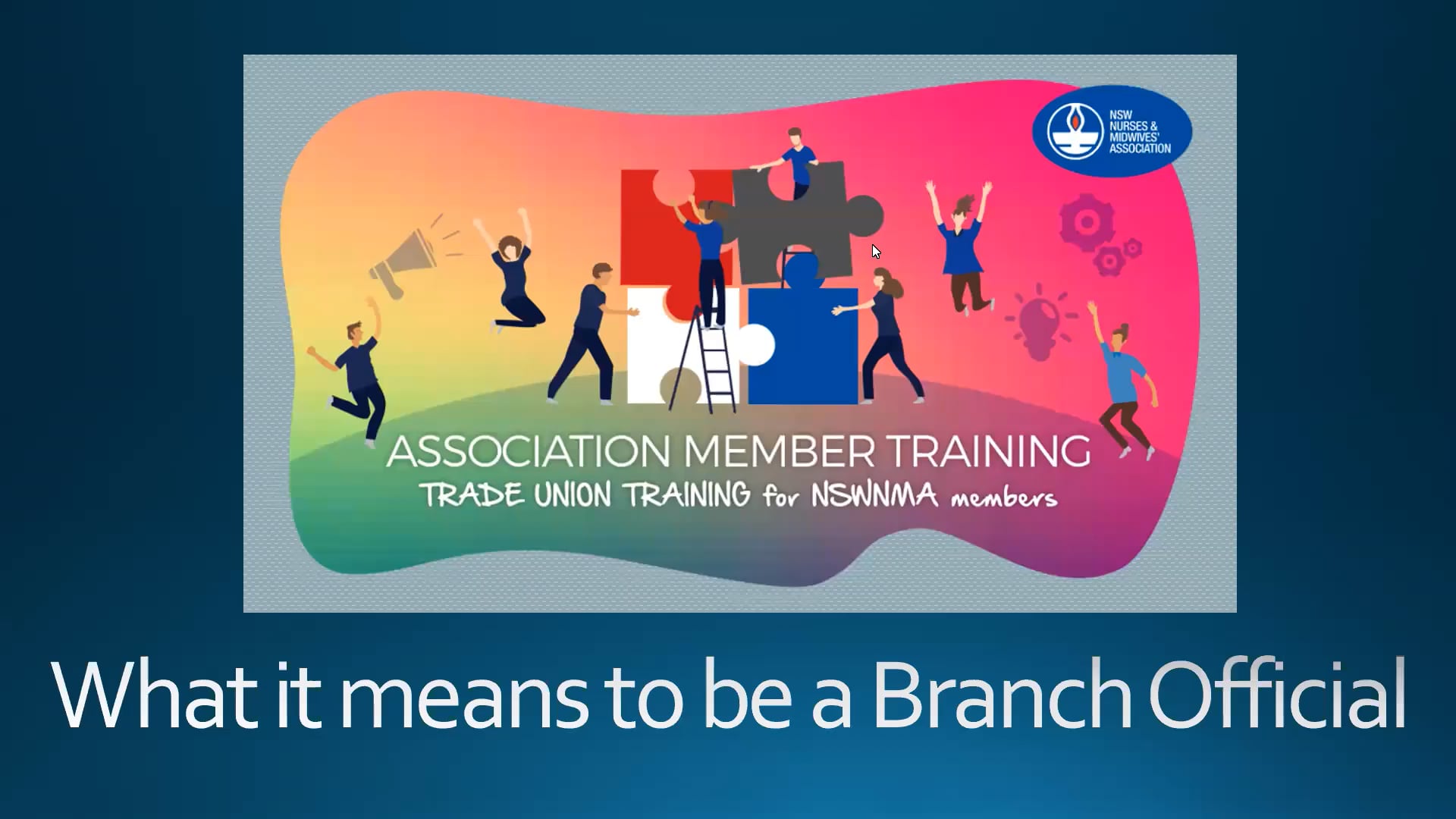 What it means to be an NSWNMA branch official on Vimeo