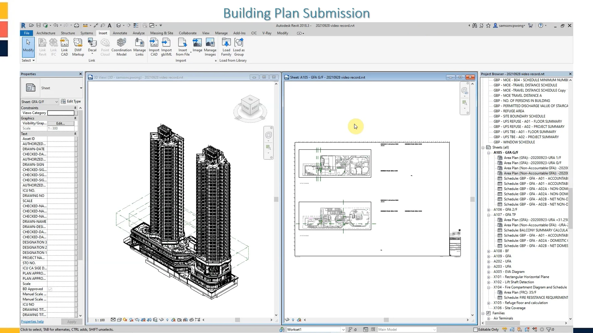 BIM-Automation of Gross Floor Area (GFA) Calculation, Fire Safety and ...