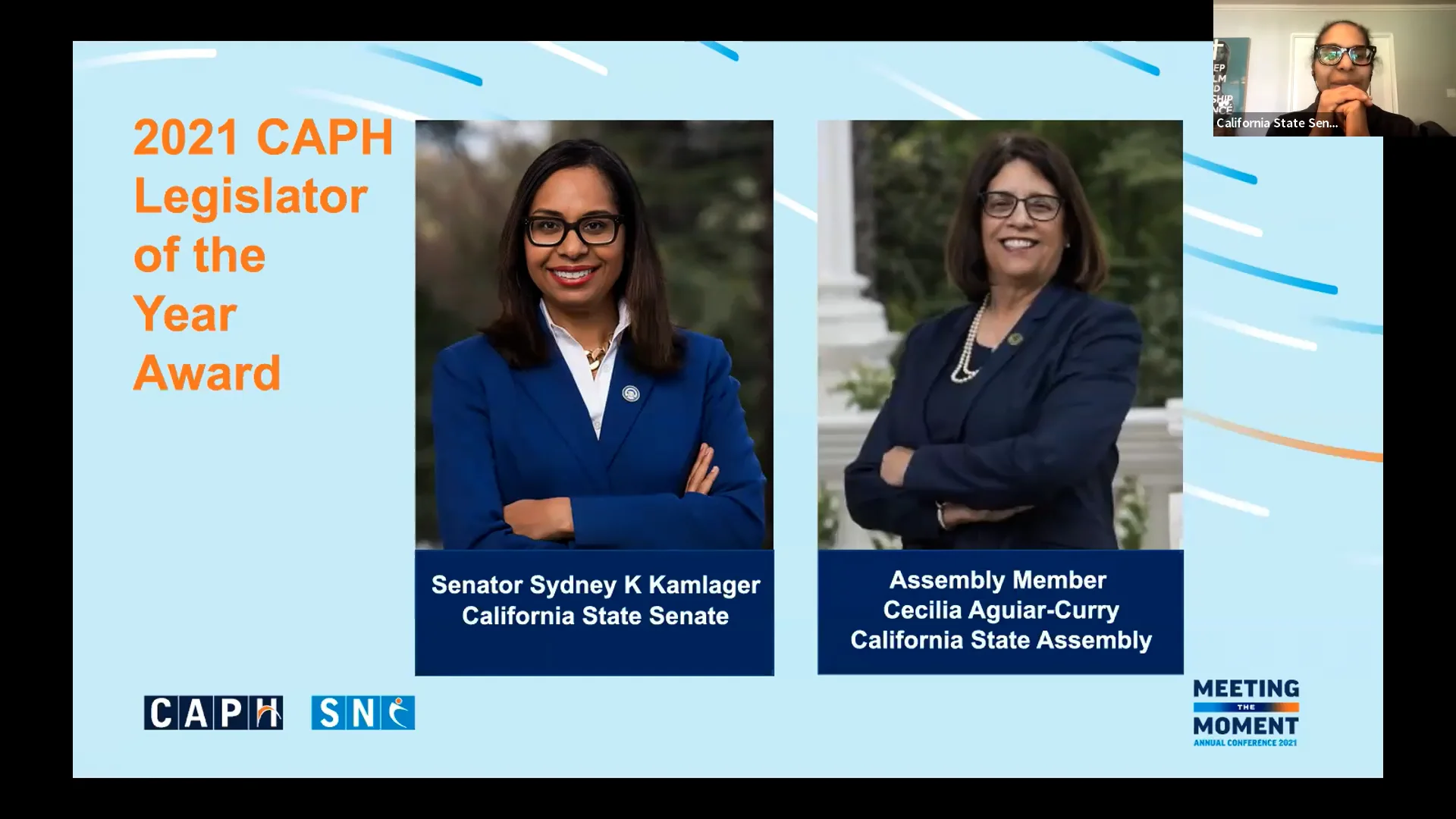 2021 CAPH Legislator of the Year Awards on Vimeo