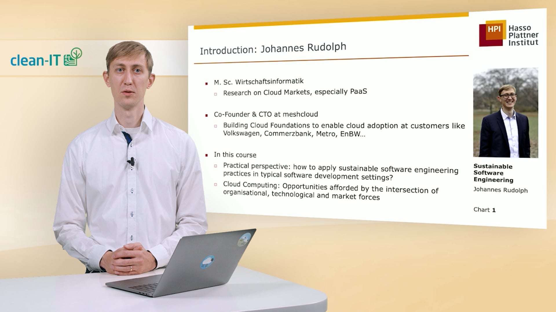 Lecturer introduction: Johannes Rudolph | Sustainable Software