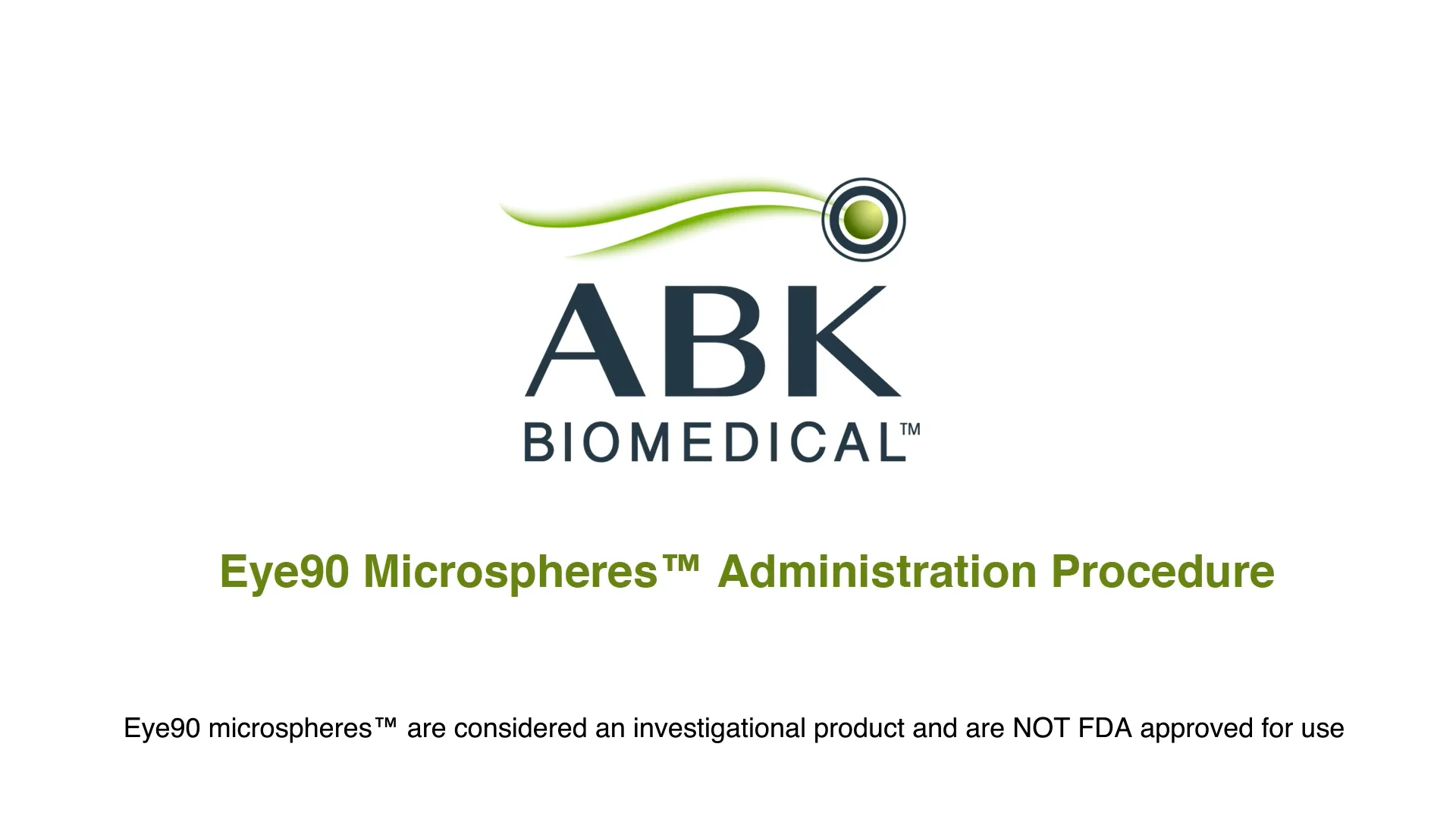 Y90 Radioembolization: Eye90 microspheres (TM) administration procedure ...