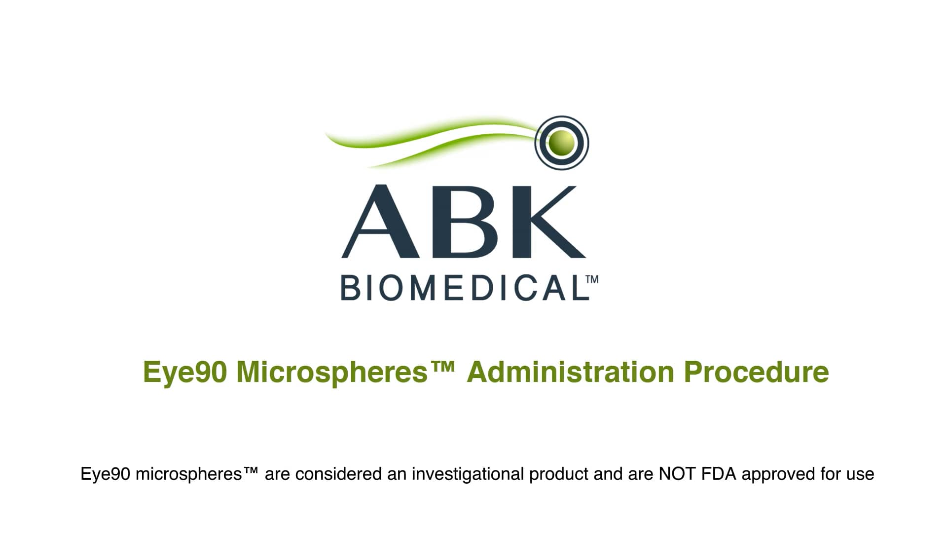 Y90 Radioembolization: Eye90 microspheres (TM) administration procedure ...