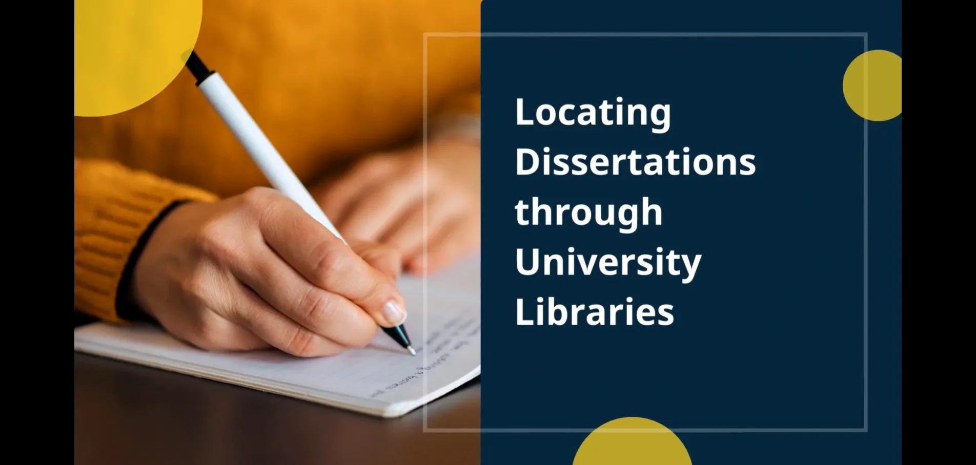 Locating Dissertations through University Libraries