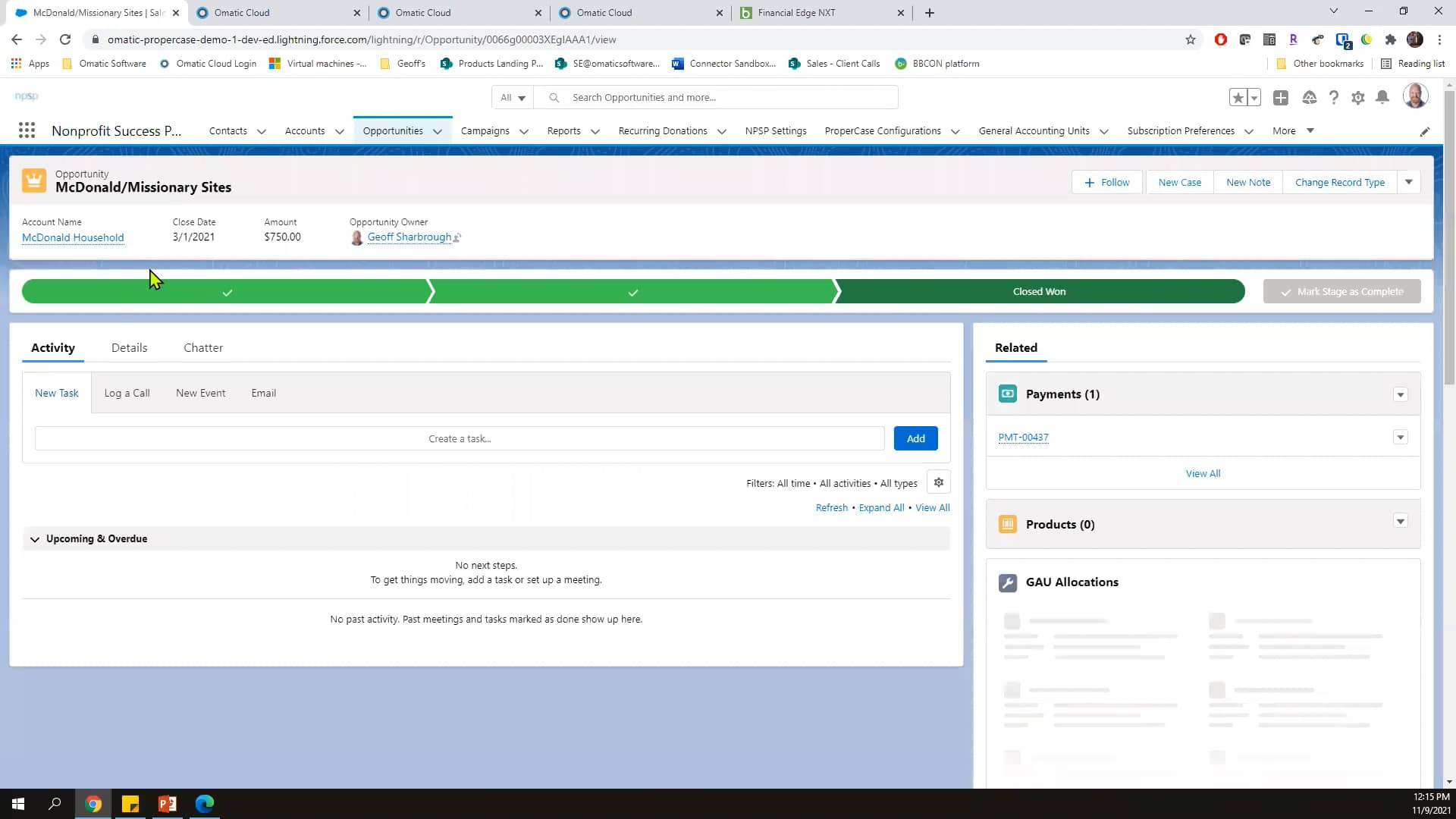 Salesforce Integration with Financial Edge NXT General Ledger on Vimeo
