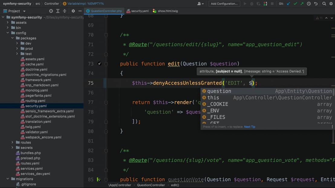 Voters > Symfony 5 Security: Authenticators | SymfonyCasts