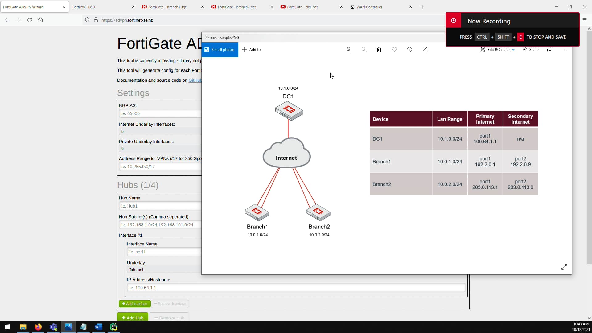 FortiGate ADVPN Wizard Introduction on Vimeo