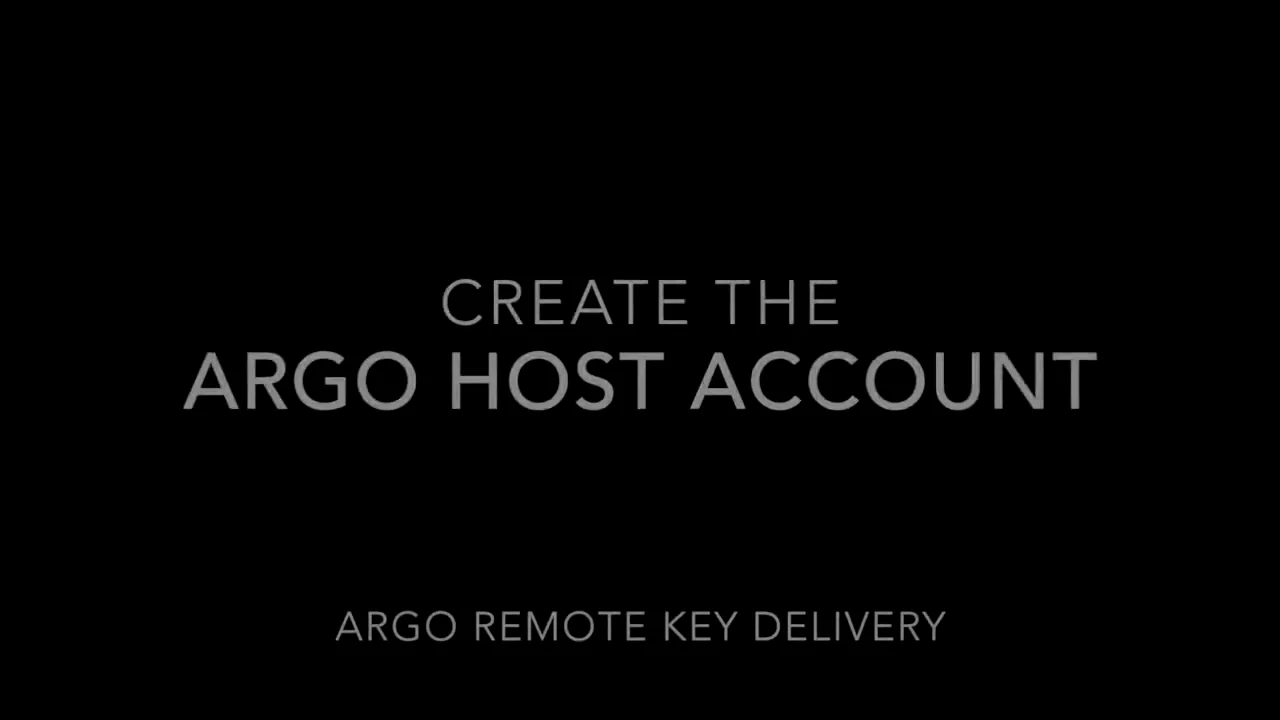 Argo Host Account creation.mp4 on Vimeo