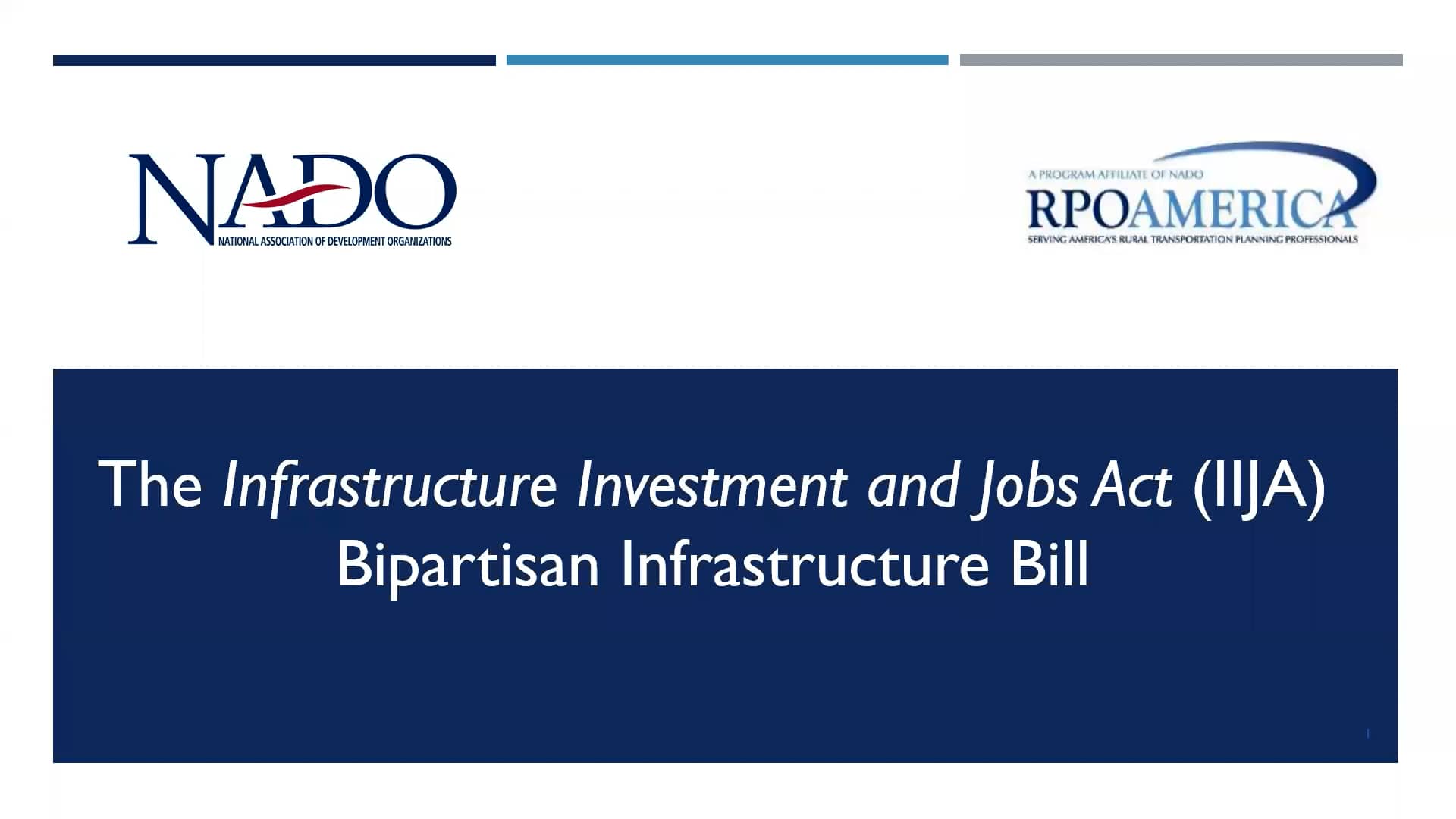 NADO Webinar on the Infrastructure Investment and Jobs Act (IIJA ...