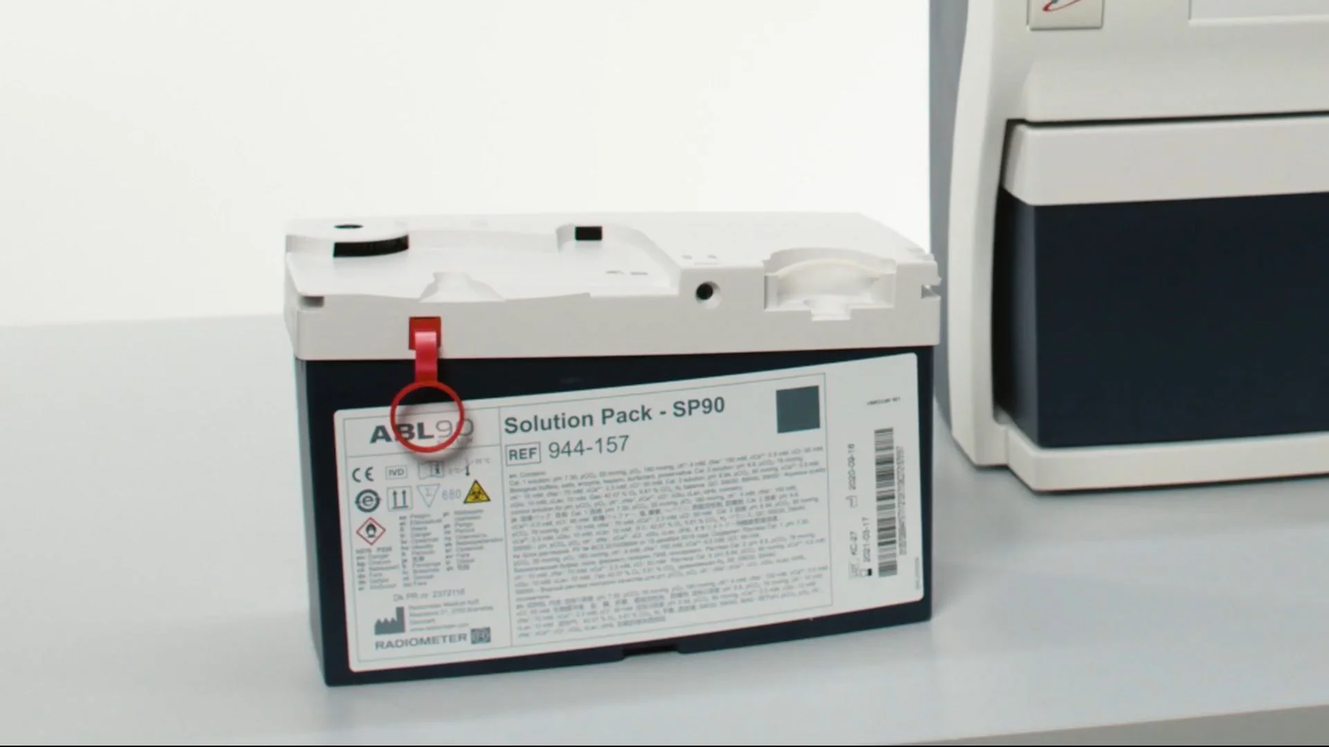 Radiometer ABL90 FLEX - Replacing Solution Pack