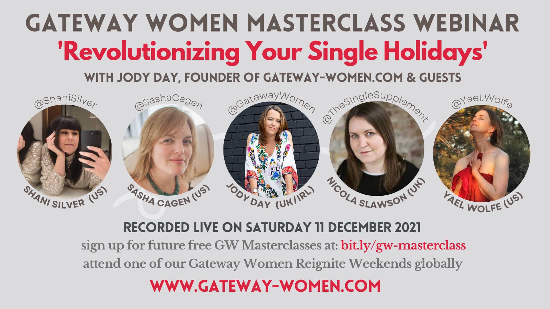 Gateway Women Masterclass: Revolutionizing Your Single Holidays on Vimeo