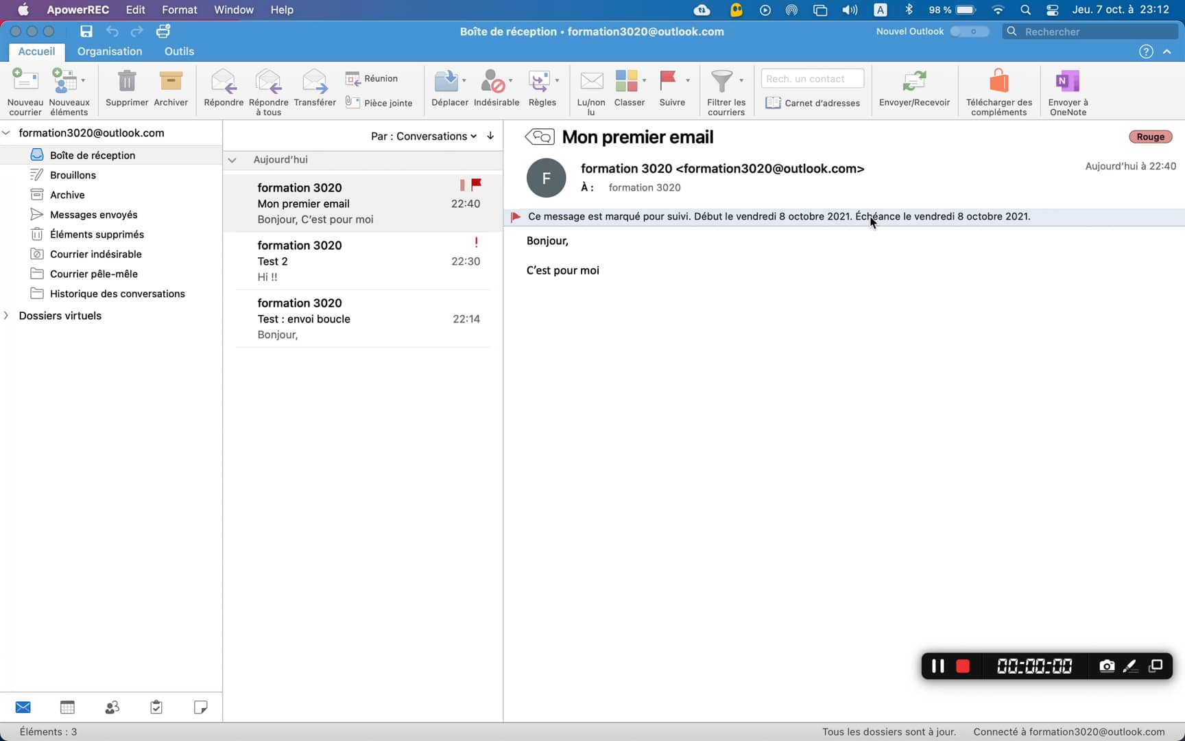 03- Modifier mon émail on Vimeo