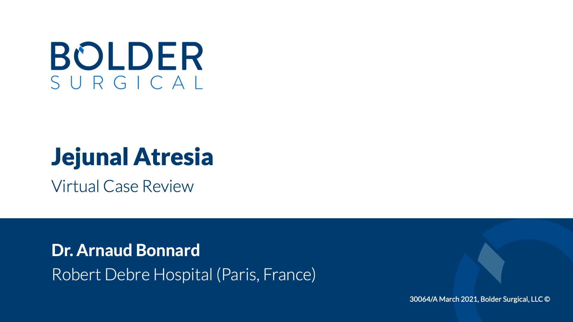 Laparoscopic Repair of a Jejunal Atresia on Vimeo