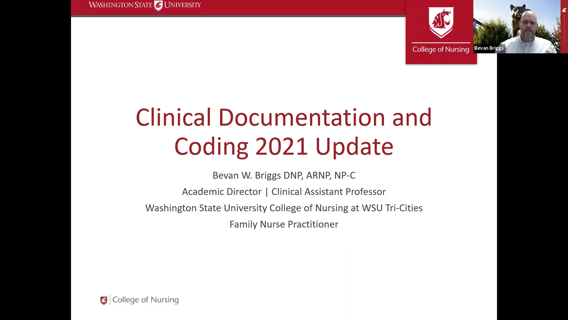 Clinical Documentation and Coding 2021 Update on Vimeo