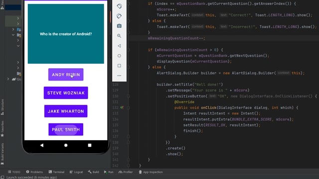 Improve The User Experience Develop Your First Android Application Openclassrooms 
