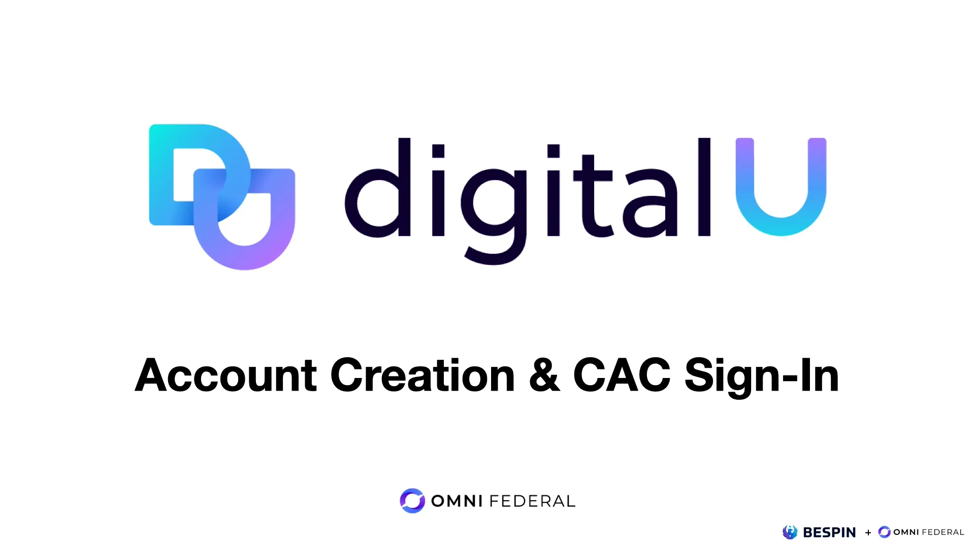 DU Account Creation and CAC Sign-In