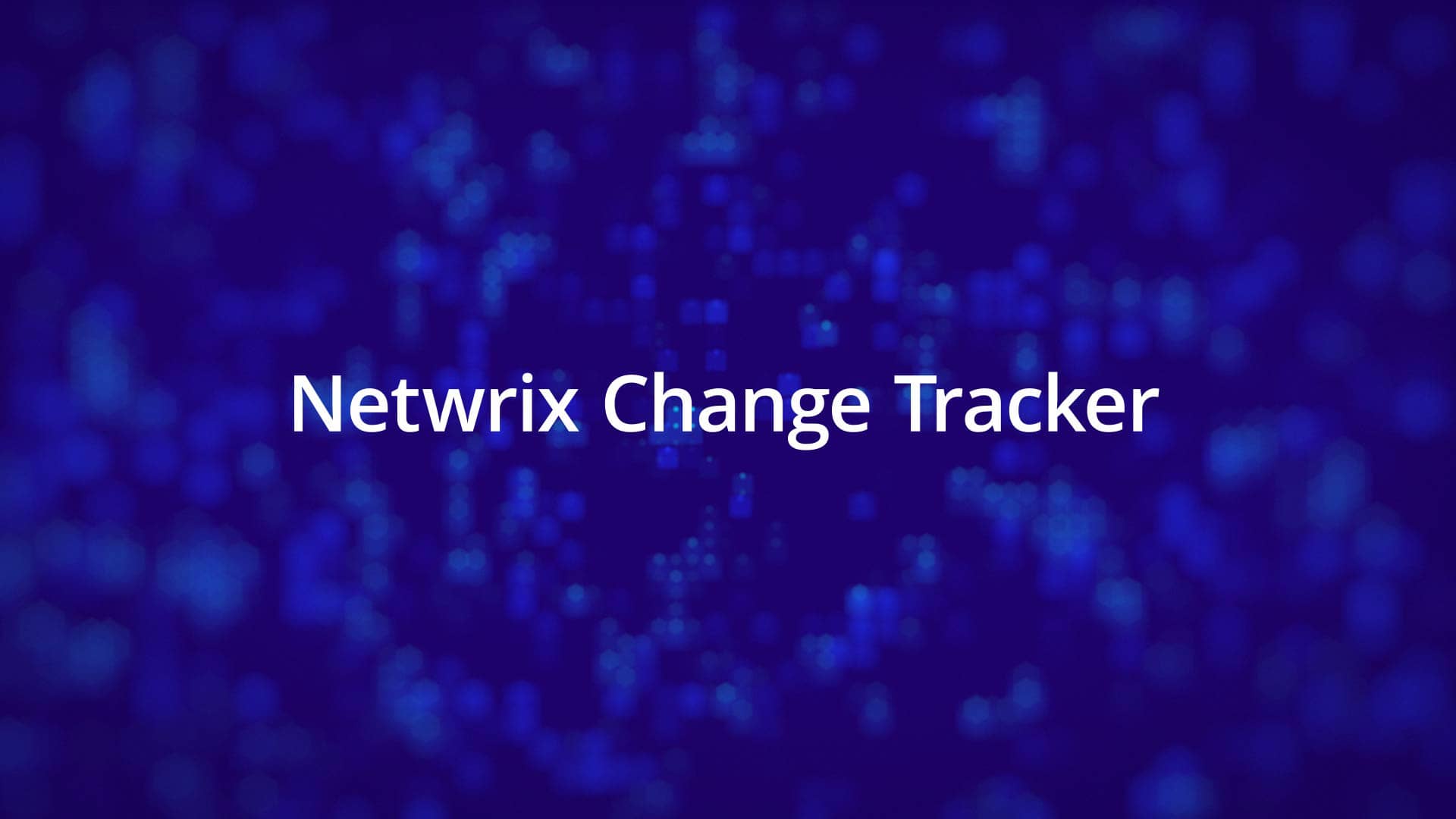 Netwrix Change Tracker on Vimeo
