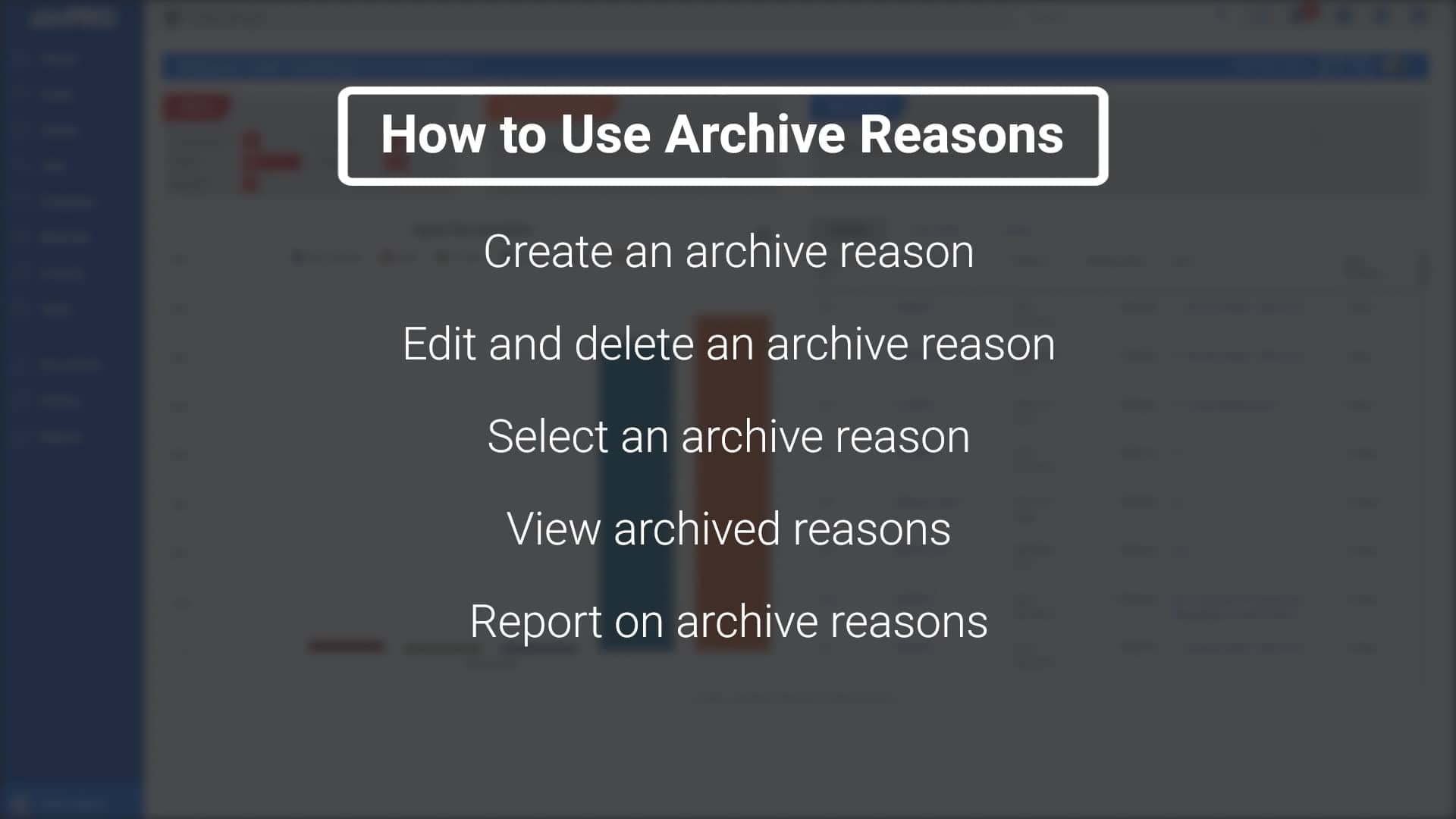 simPRO - How to Use Archive Reasons on Vimeo